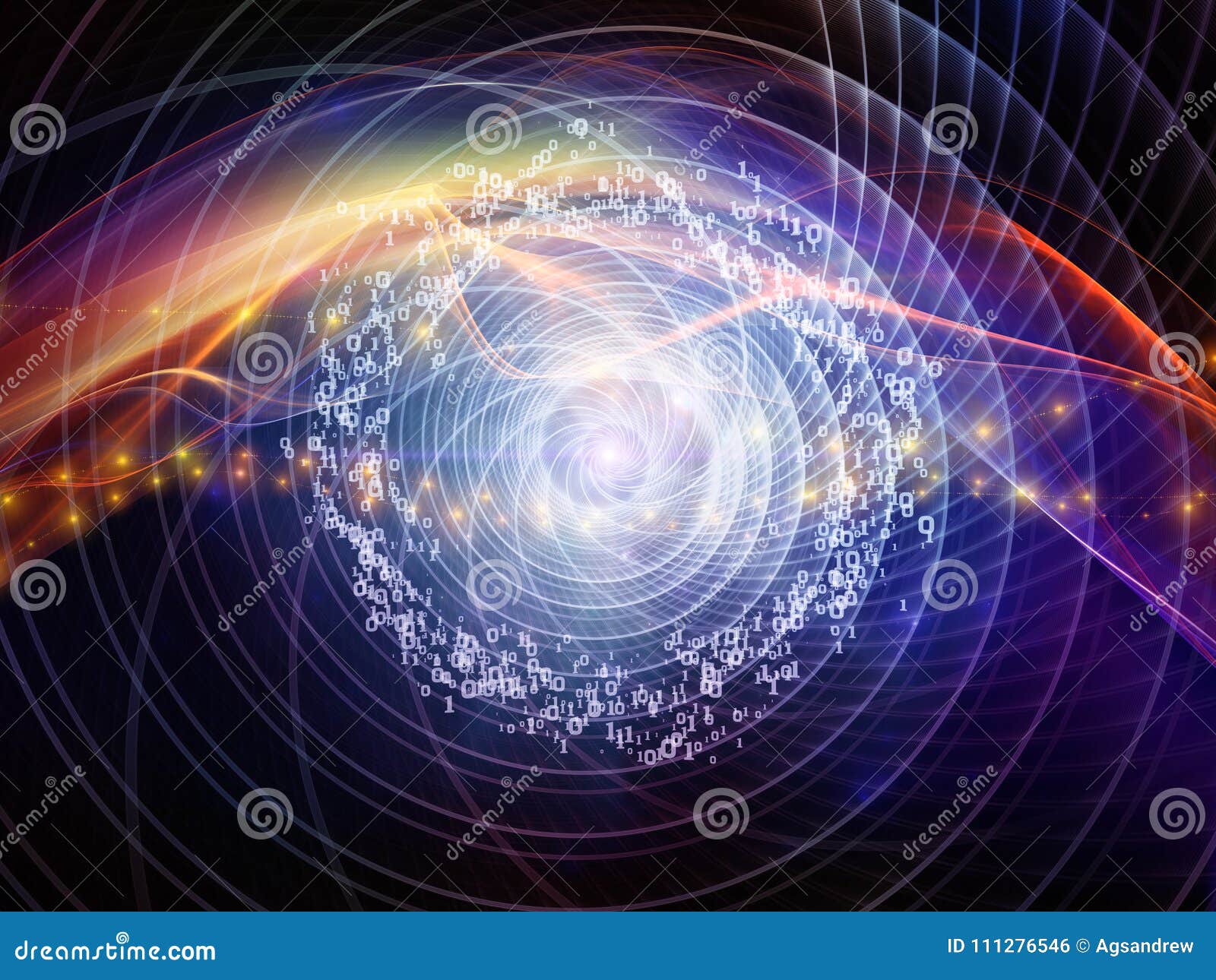 Propagation of Digital World Stock Illustration - Illustration of ...