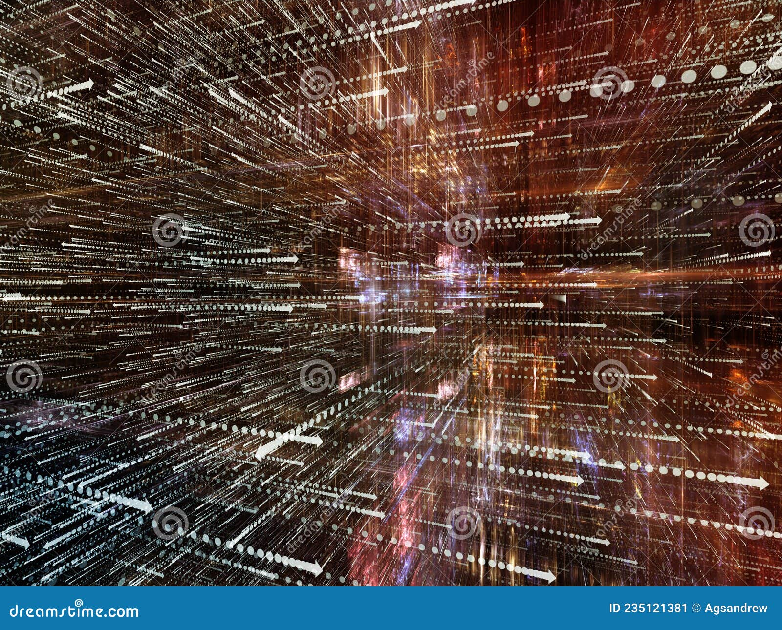 Propagation of Digital World Stock Illustration - Illustration of ...