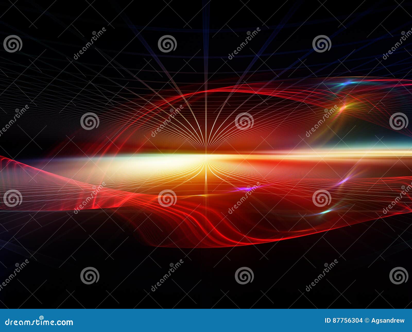 Propagation of Light Waves stock illustration. Illustration of element ...