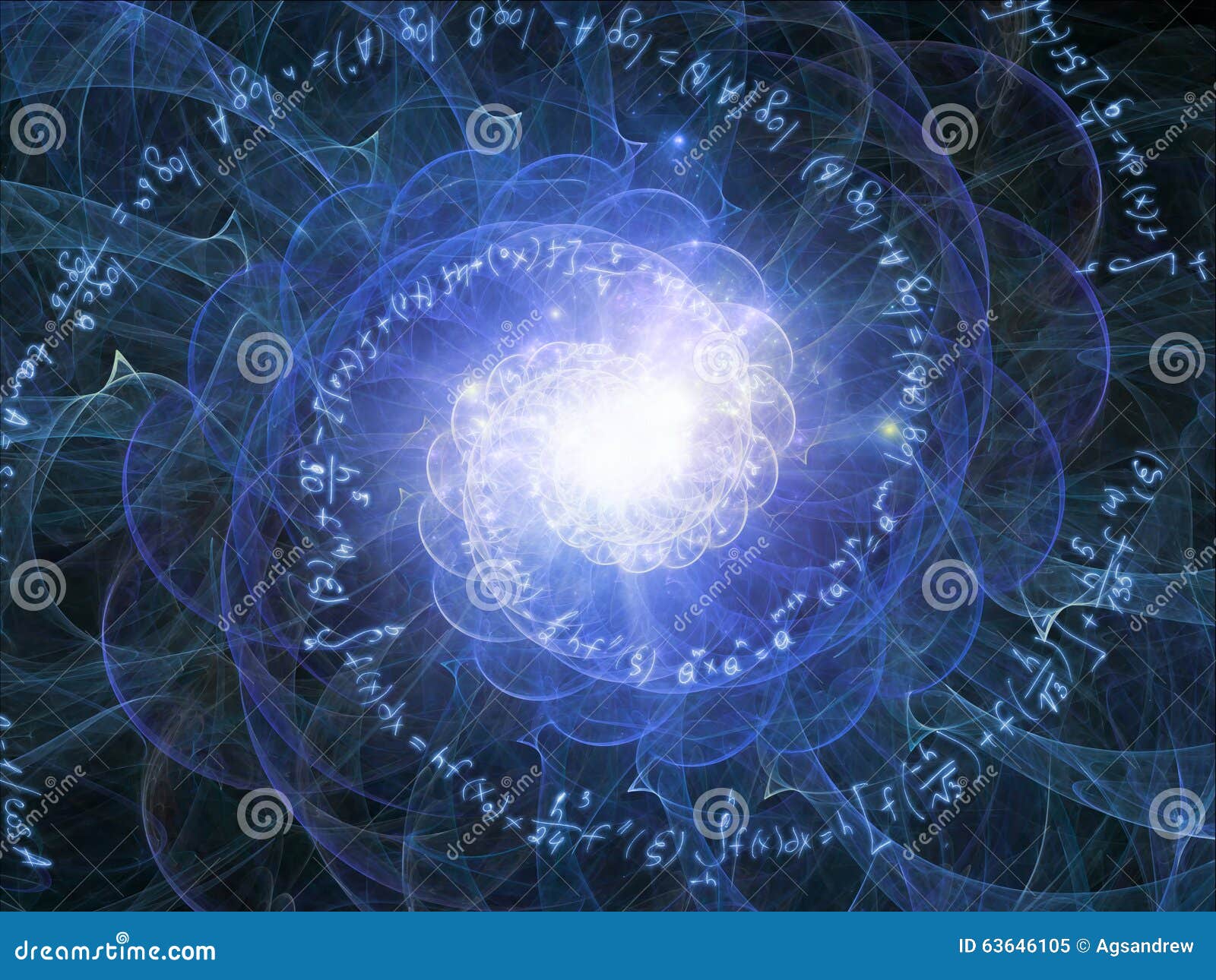Propagation of Math Vortex stock image. Image of explanation - 63646105