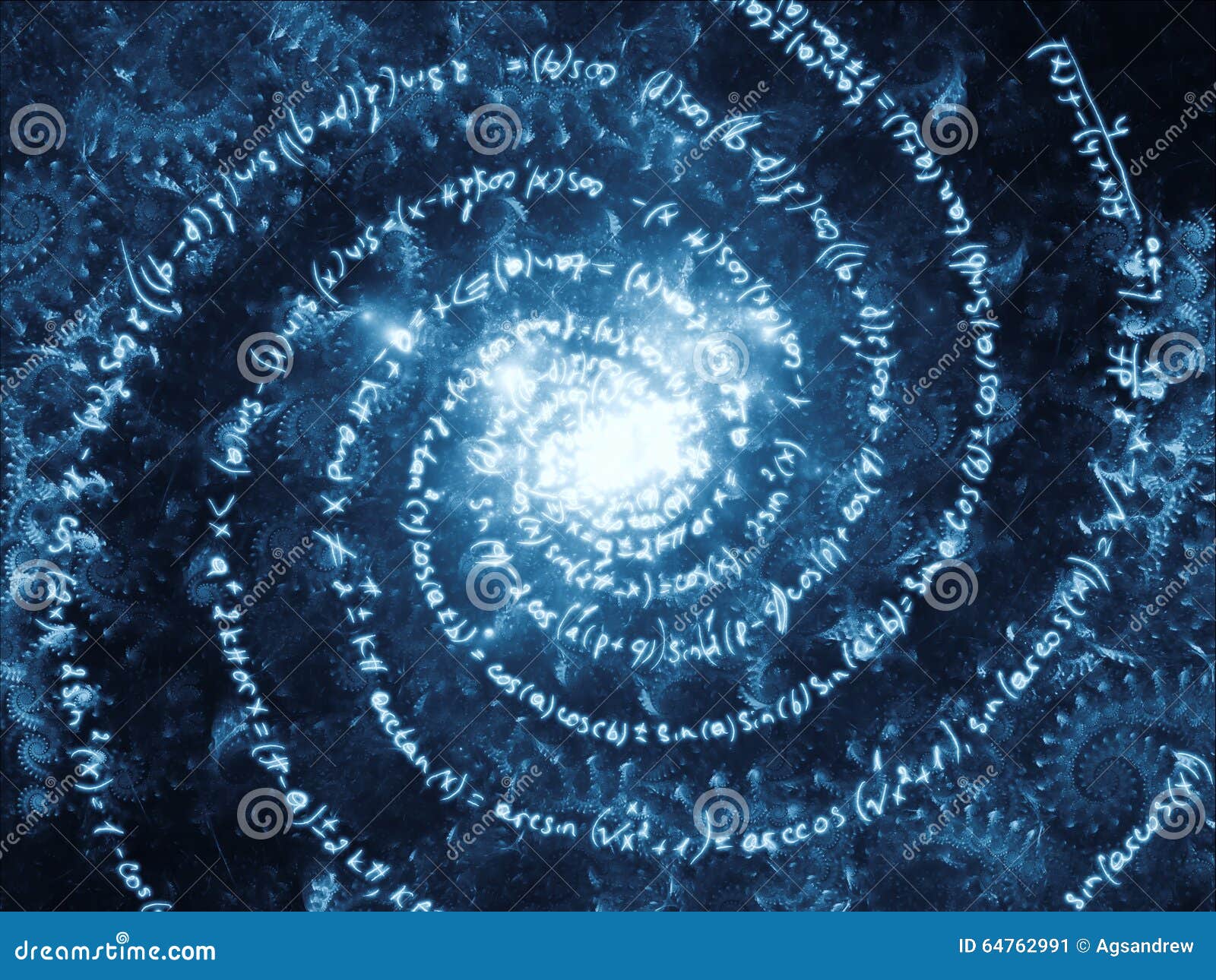 Propagation of Math Vortex stock illustration. Illustration of ...