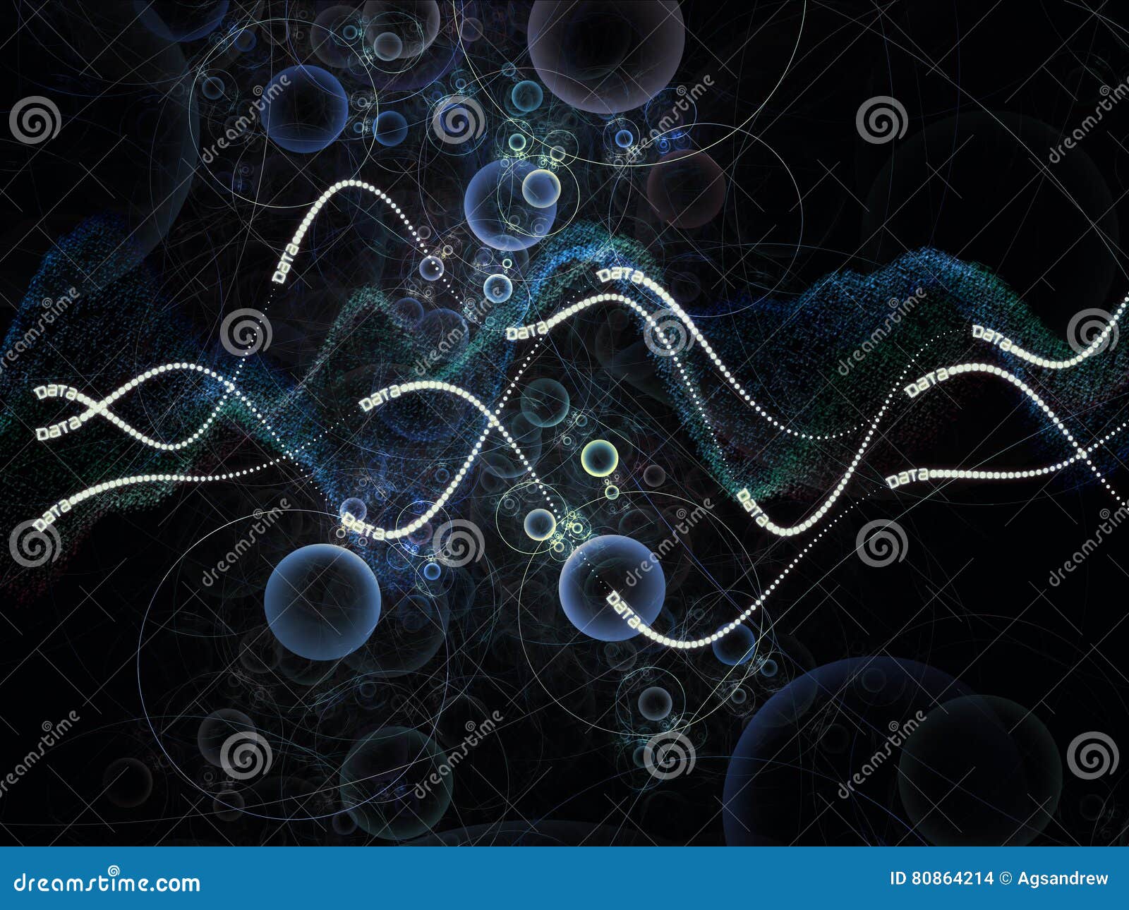 Propagation of Sine Waves stock illustration. Illustration of ...