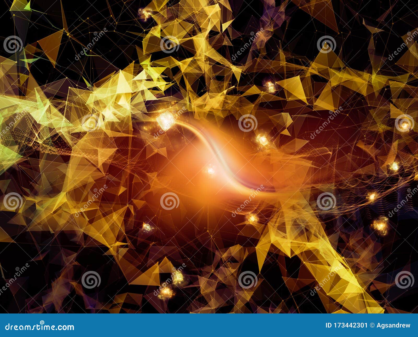 Propagation of Virtual World Stock Illustration - Illustration of ...