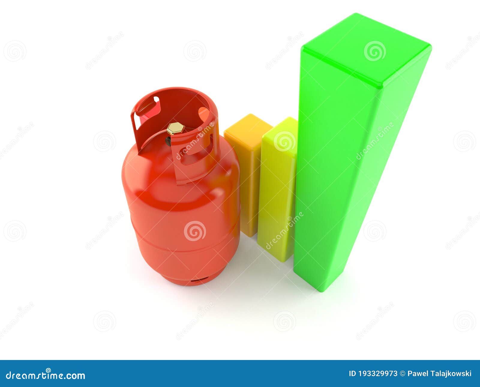 Propane bottle with chart stock illustration. Illustration of growth ...