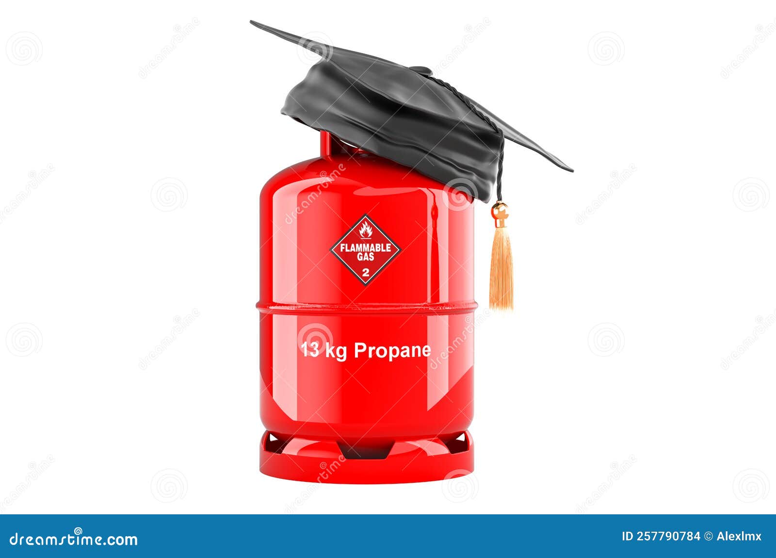 Propane Cylinder With Compressed Gas, 3D Rendering Royalty-Free Stock ...
