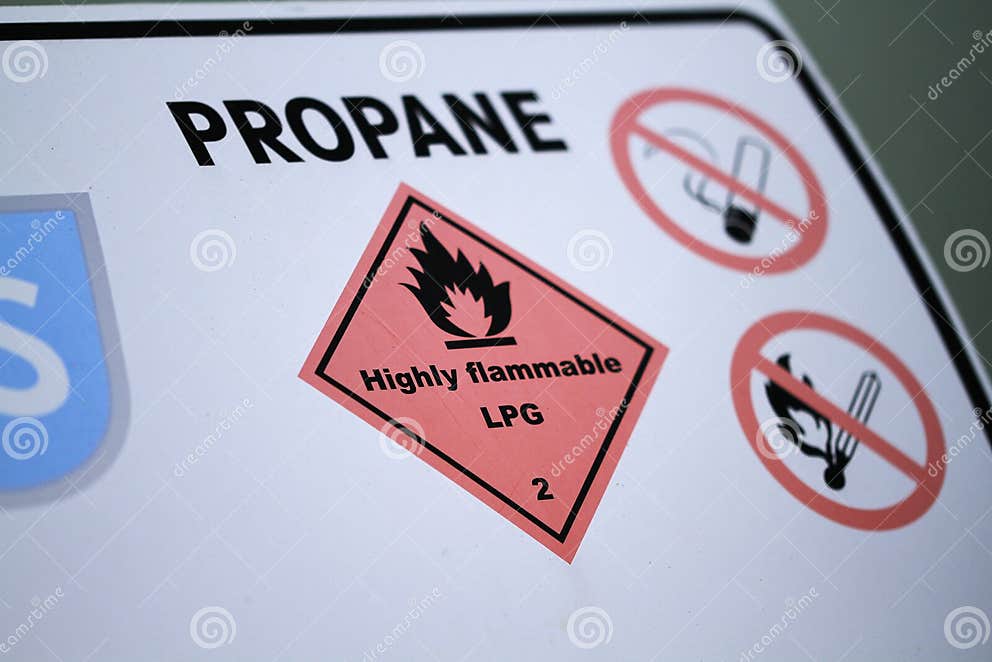 Propane Notice. stock photo. Image of explode, tank, fire - 38945886