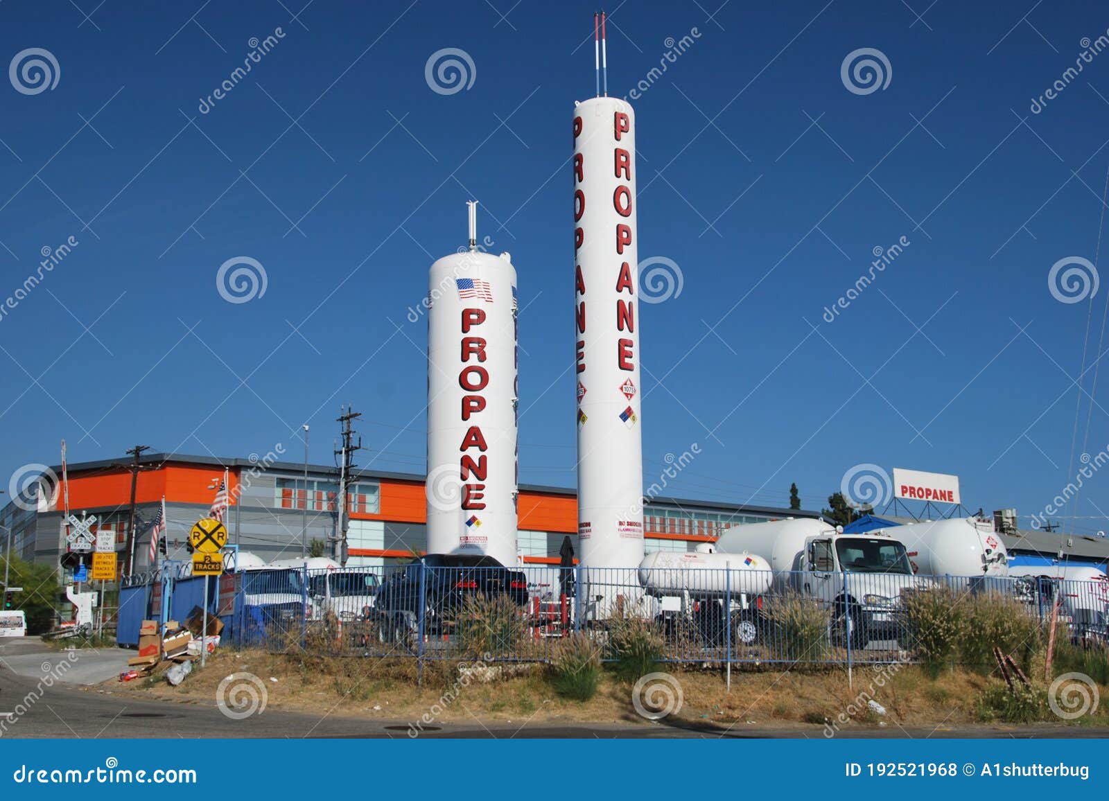 Propane Storage Tanks Editorial Image | CartoonDealer.com #192521968