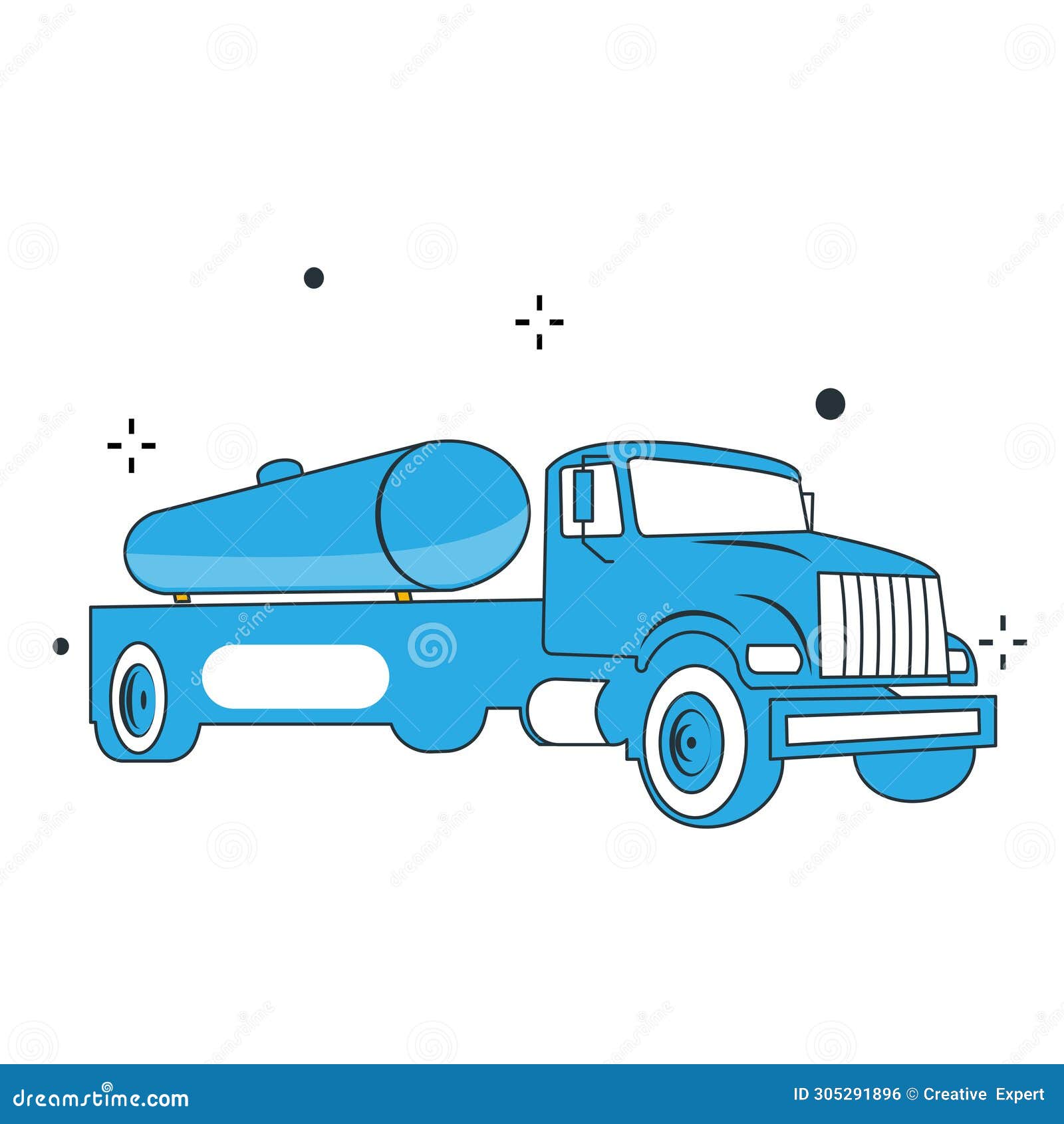 Propane Truck Silhouette Icon Vector Illustration | CartoonDealer.com ...