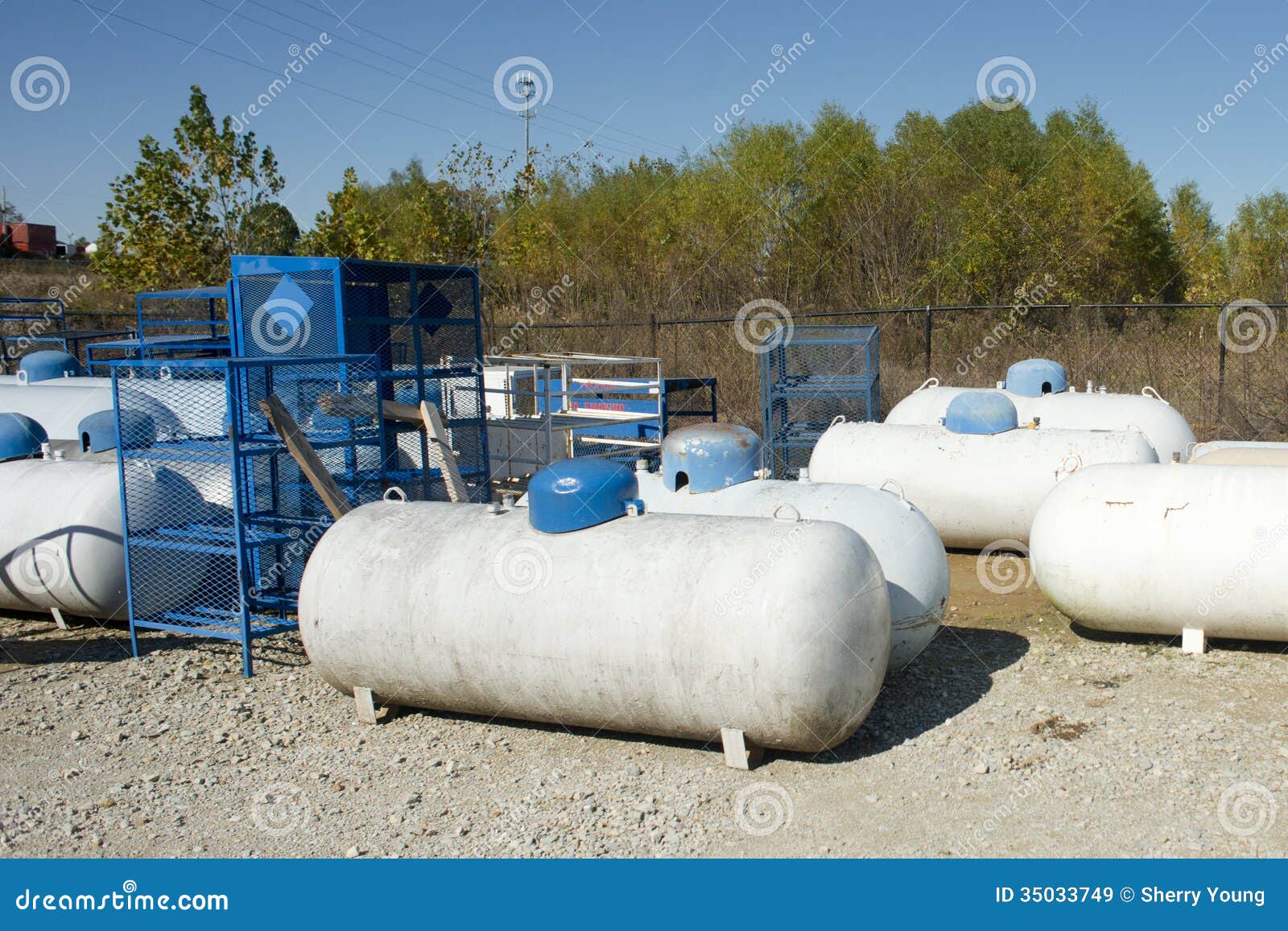Propane Tanks stock image. Image of flammable, industry - 35033749