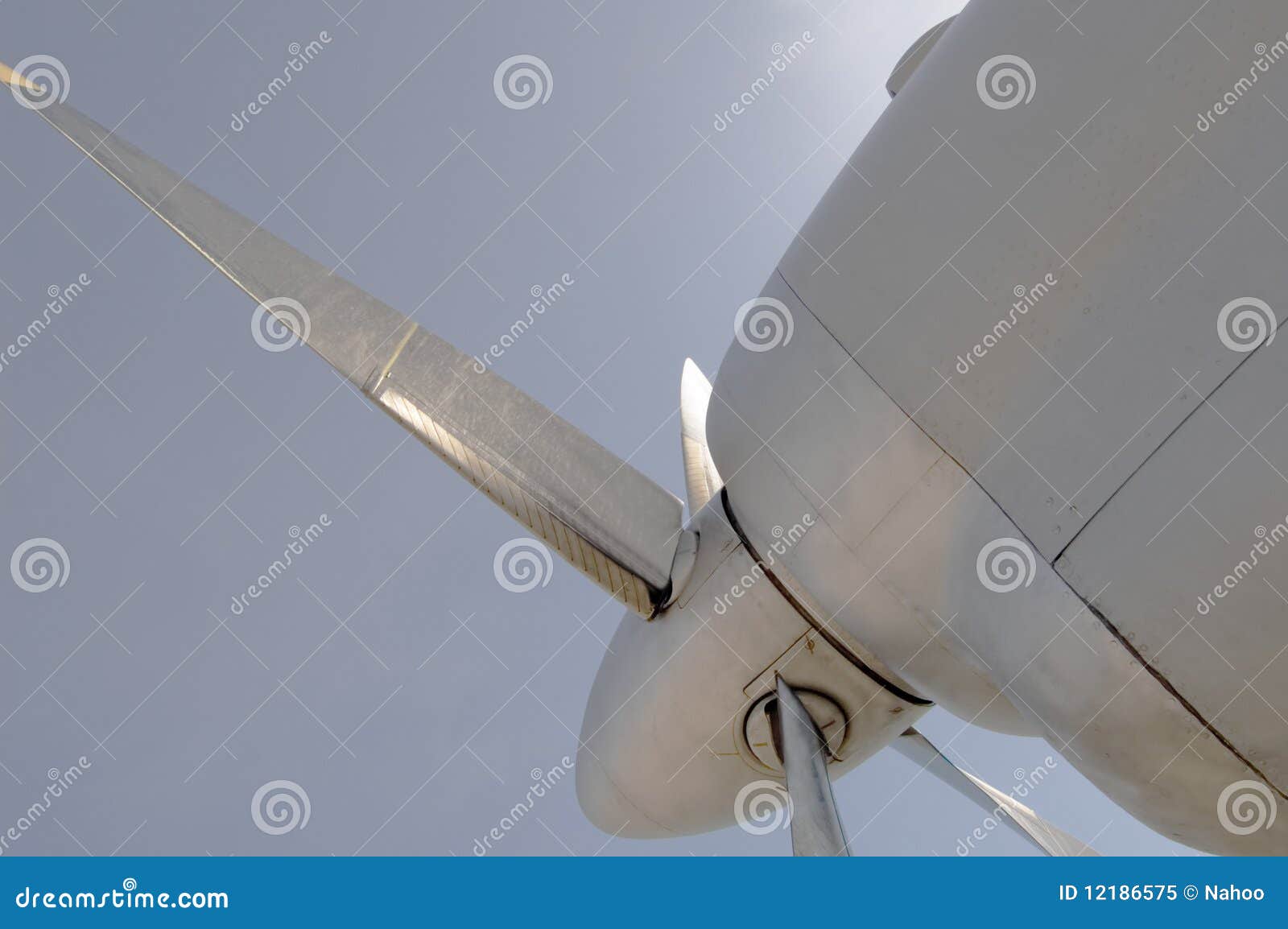 Propeller stock image. Image of cowling, silver, rivet - 12186575