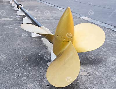 The propeller stock image. Image of heavy, golden, gold - 28659873
