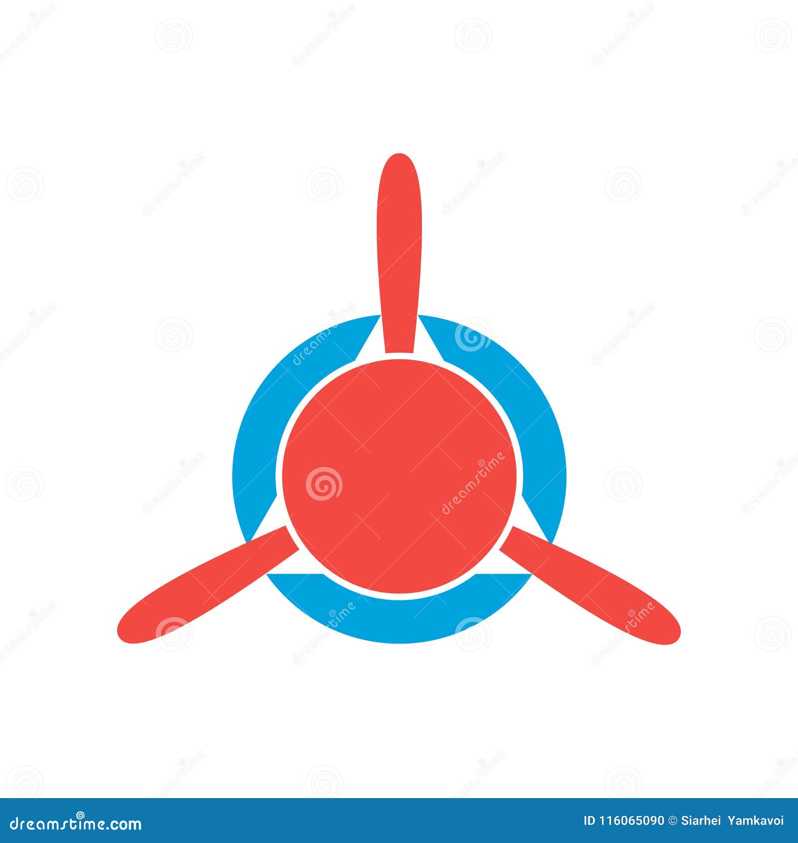Logo Of Aircraft Aviation Vector Icon Or Wind Energy Propeller ...