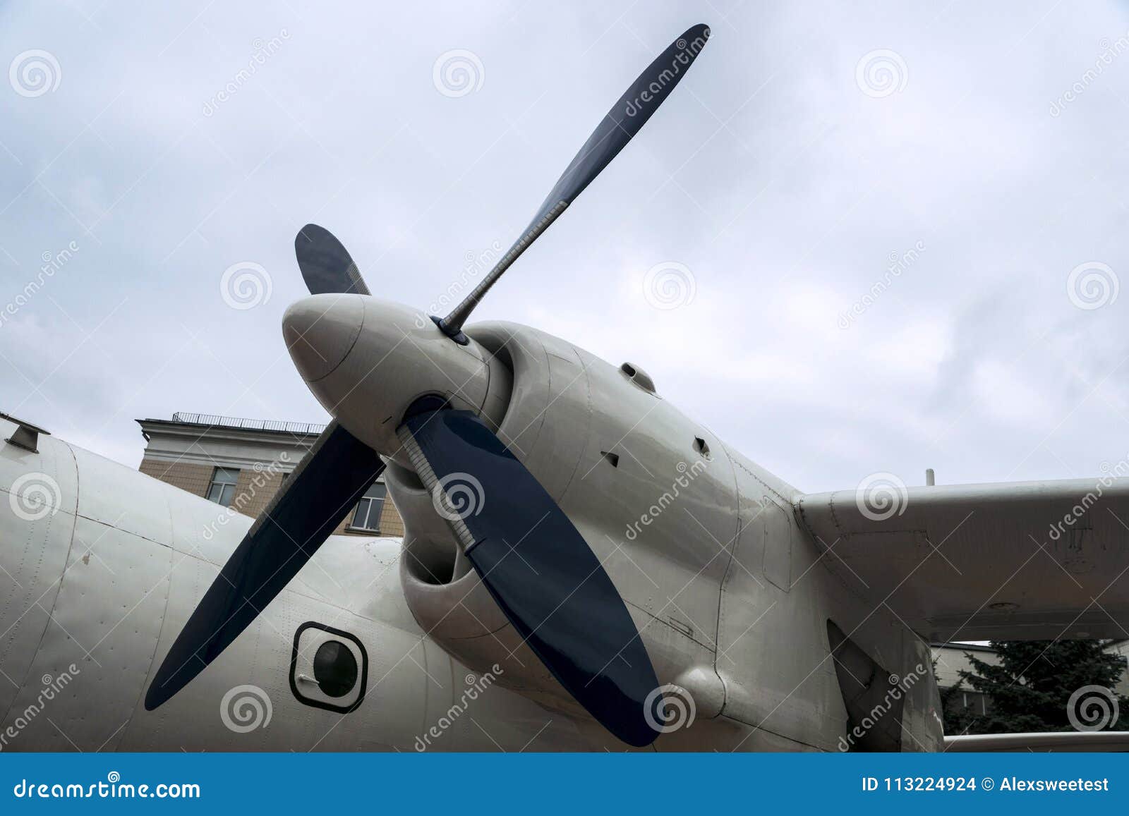 Propeller of an aircraft stock photo. Image of rotor - 113224924