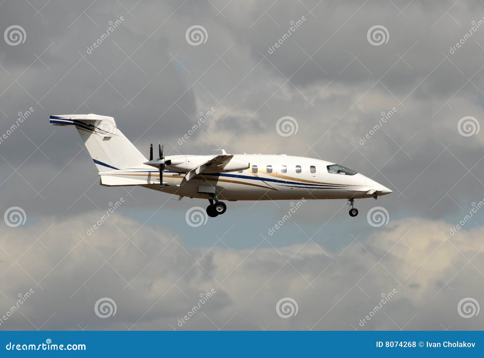 Propeller airplane stock photo. Image of midair, flying - 8074268