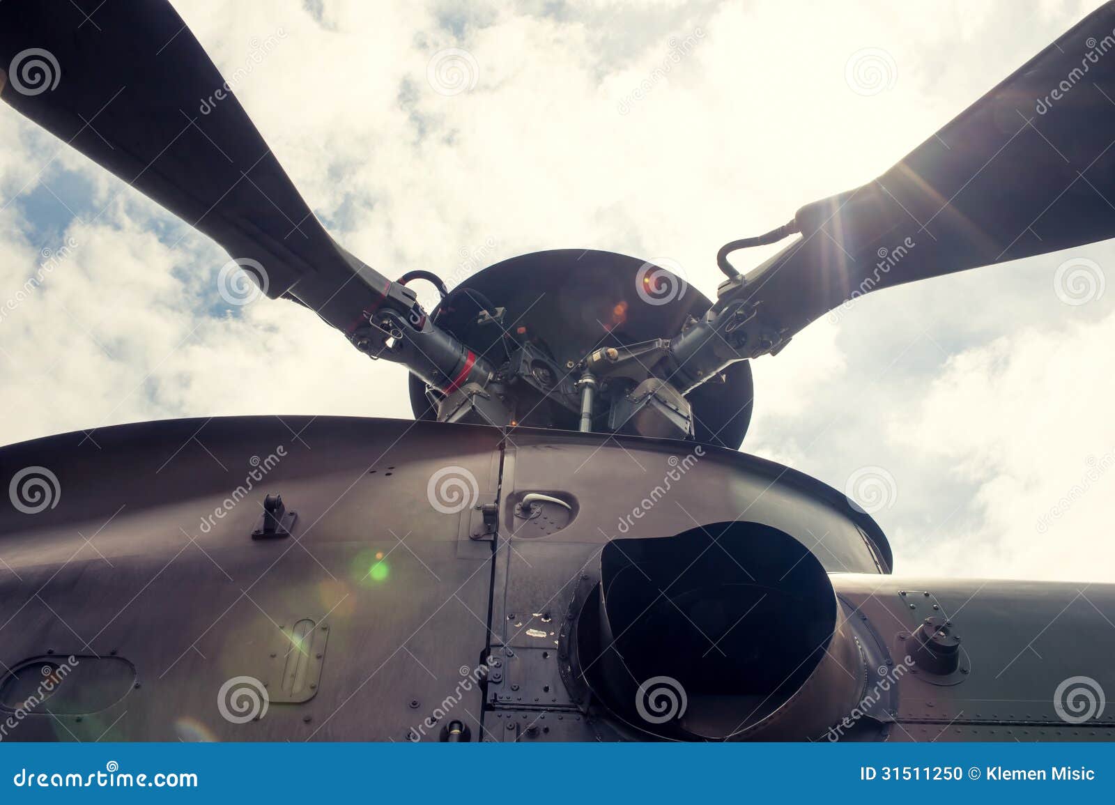 Propeller Blades on Military Helicopter Stock Photo - Image of power ...