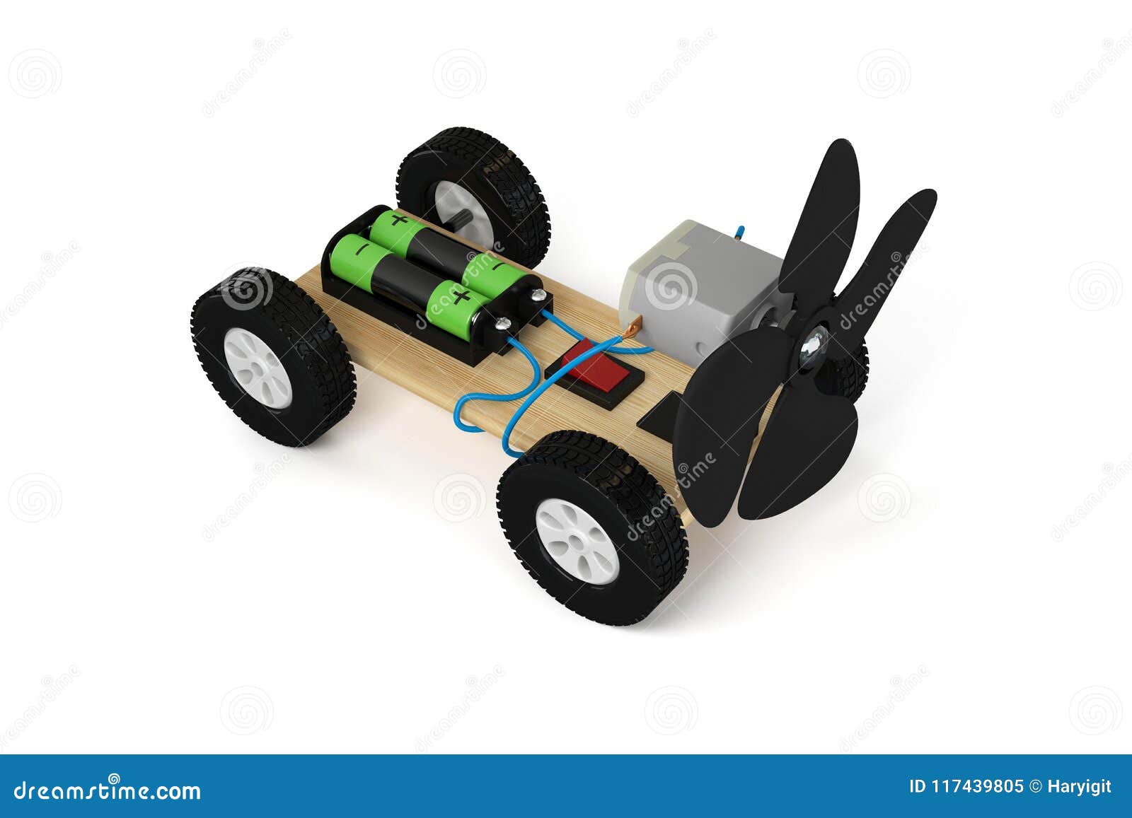 Propeller car experiment. stock illustration. Illustration of propeller ...