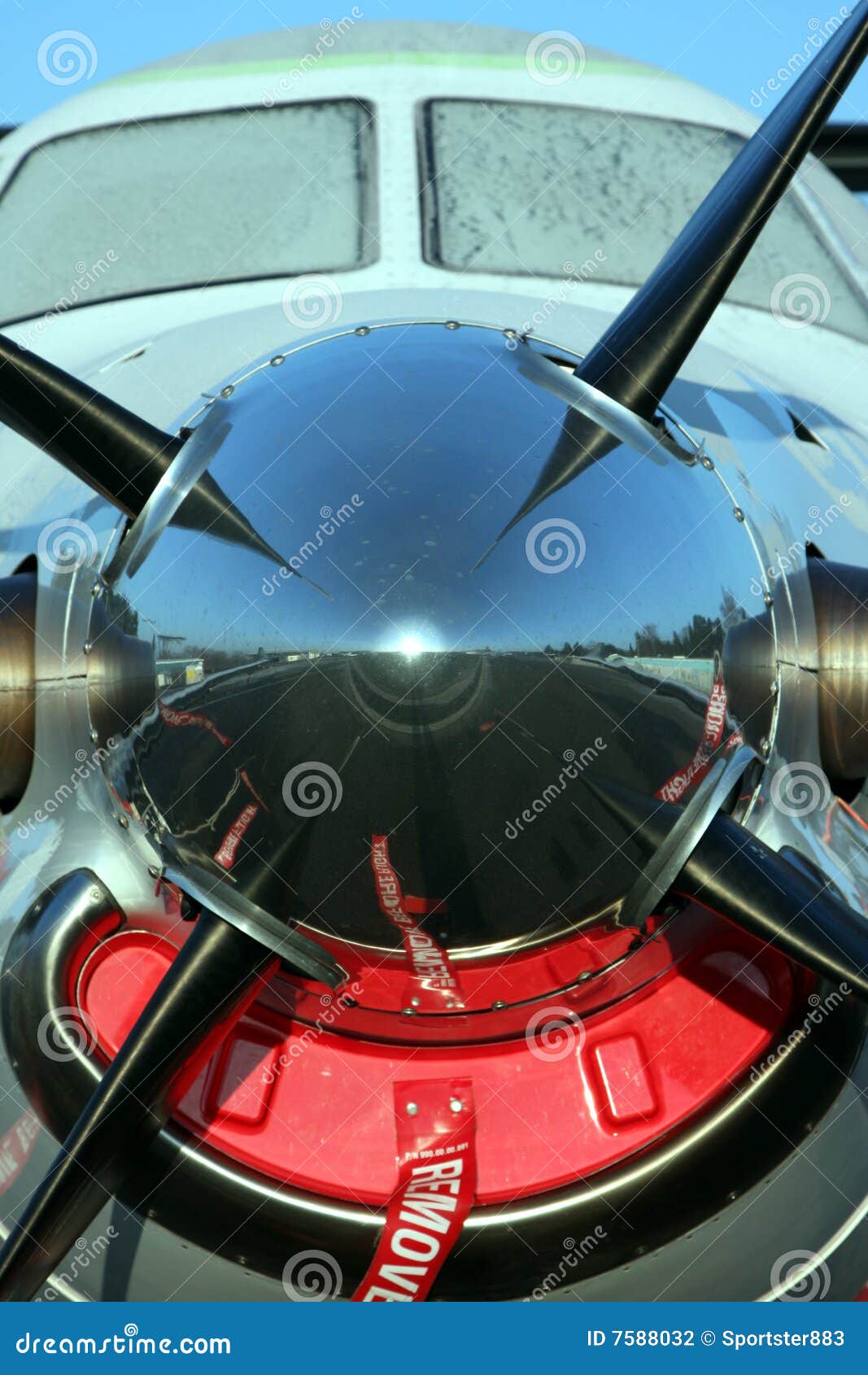 Propeller Close up stock photo. Image of spinner, intake - 7588032
