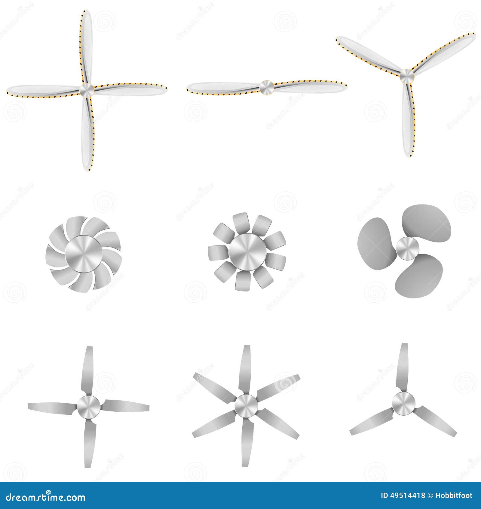 Propeller collection. stock vector. Illustration of isolated - 49514418