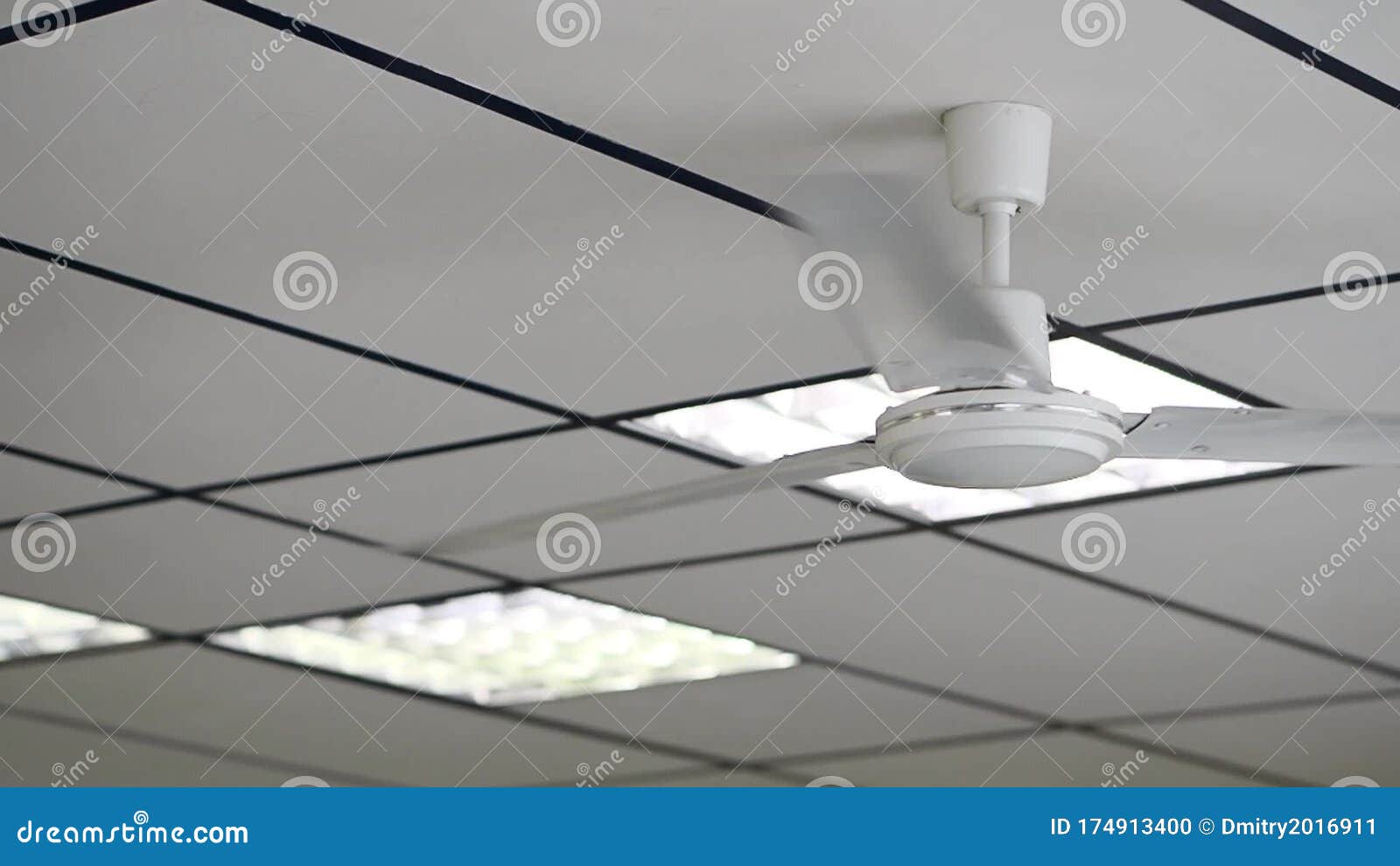 Propeller Cooling System in a Modern Office. Stock Footage - Video of ...