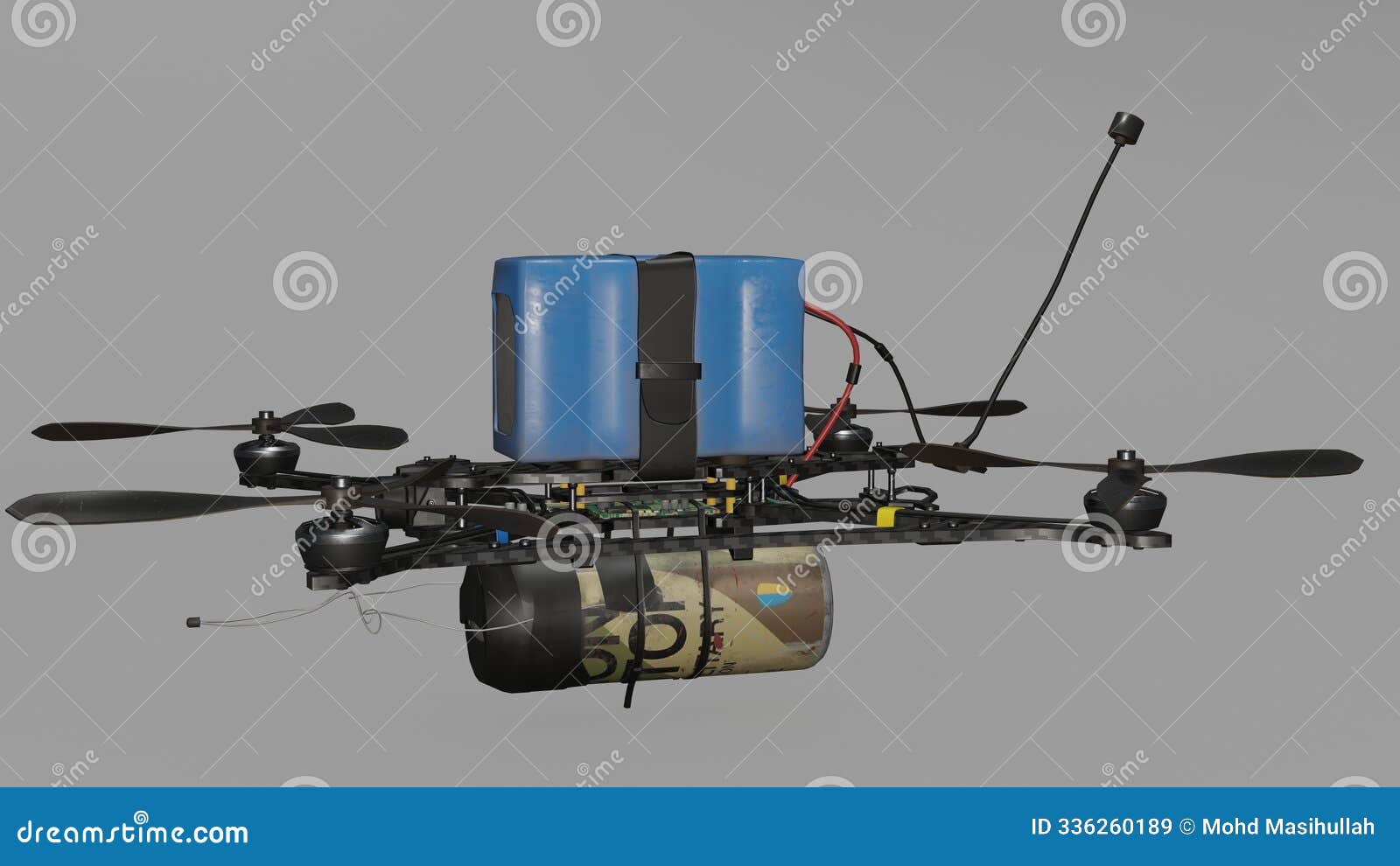 Propeller Drone Camera stock illustration. Illustration of wing - 336260189