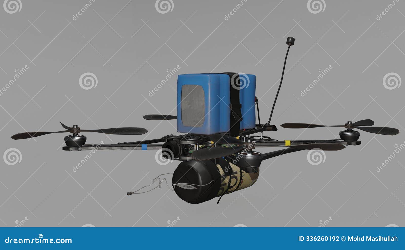Propeller Drone Camera stock illustration. Illustration of propeller ...