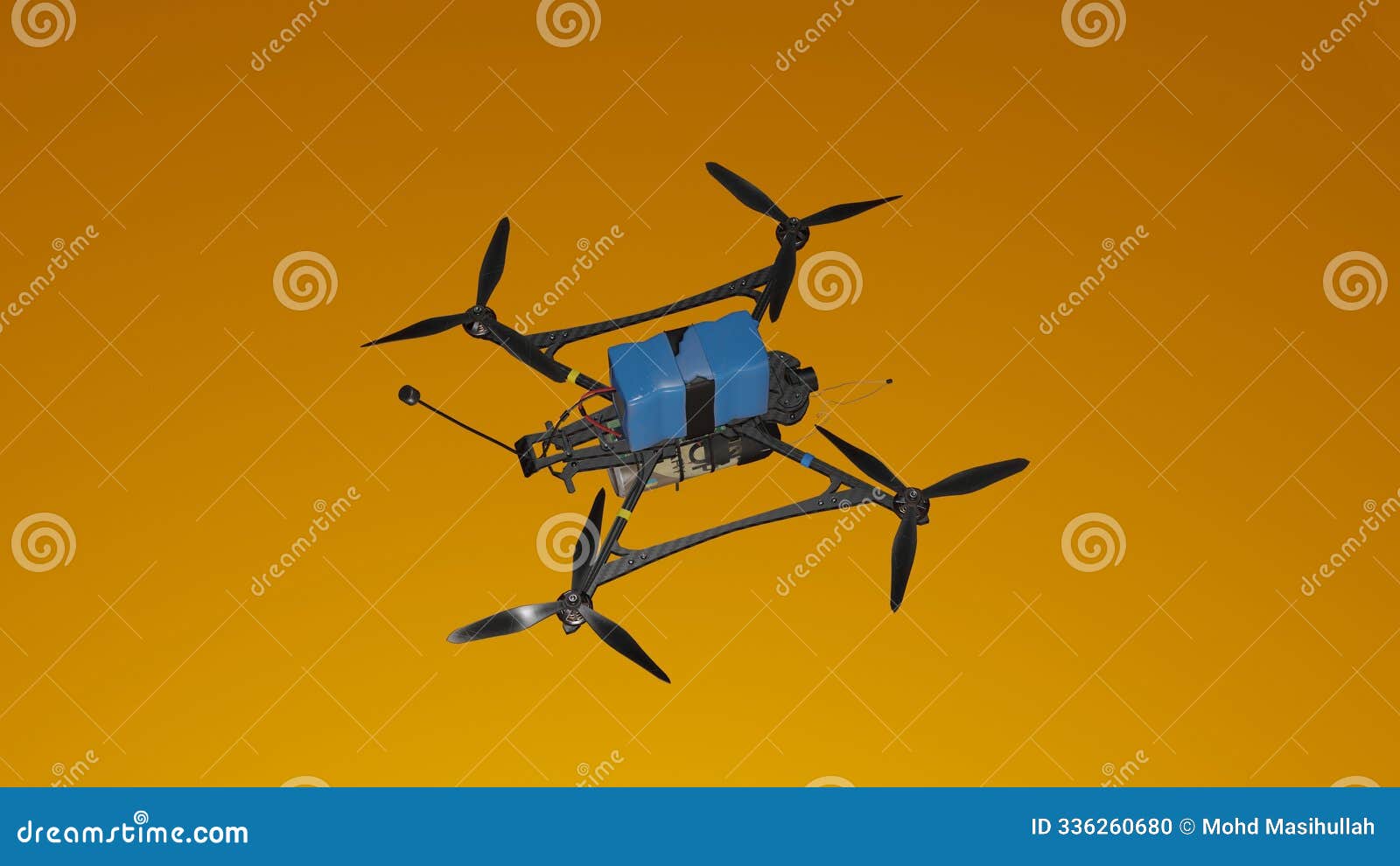 Propeller Drone Camera stock illustration. Illustration of aircraft ...
