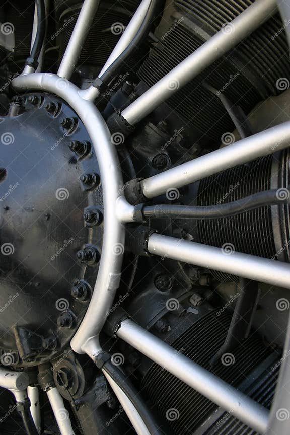 Propeller engine stock photo. Image of engine, metal, cylinder - 75122