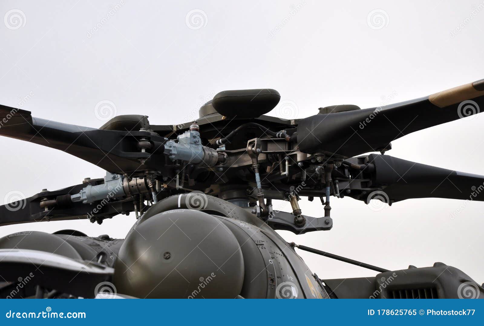 The Propeller of the Helicopter Stock Image - Image of airport, detail ...