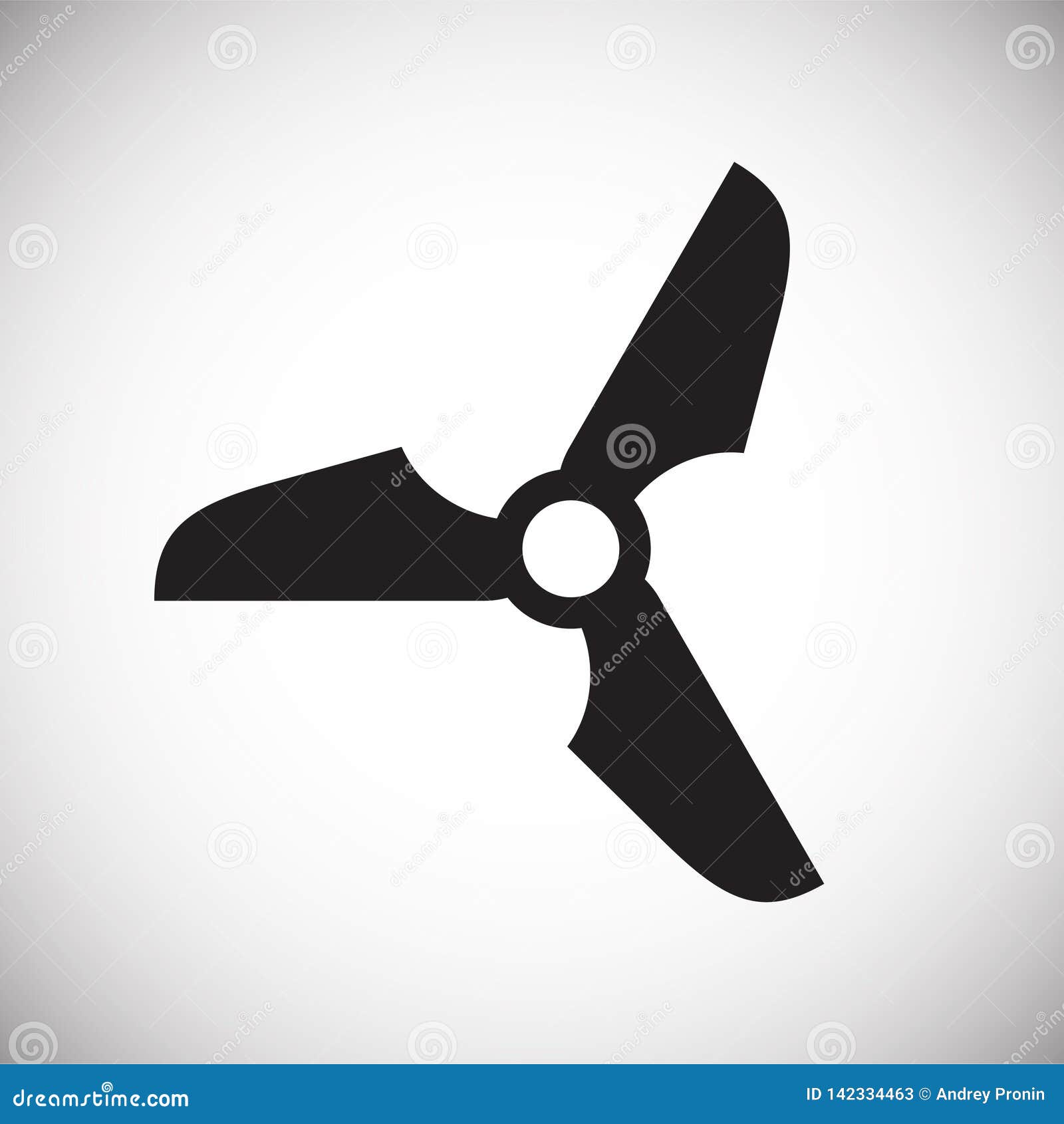 Propeller Icon on Background for Graphic and Web Design. Simple Vector ...