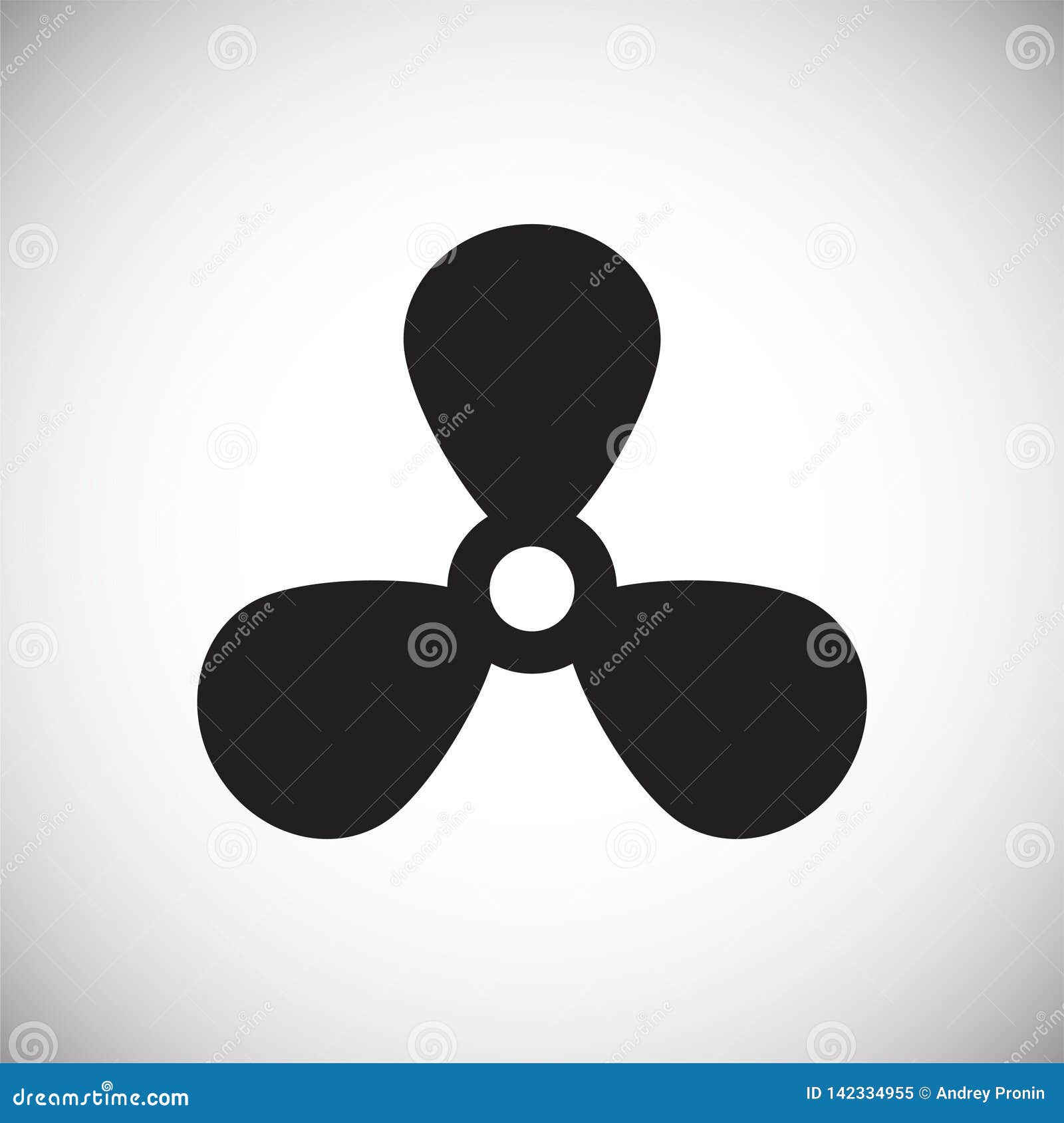 Propeller Icon on Background for Graphic and Web Design. Simple Vector ...