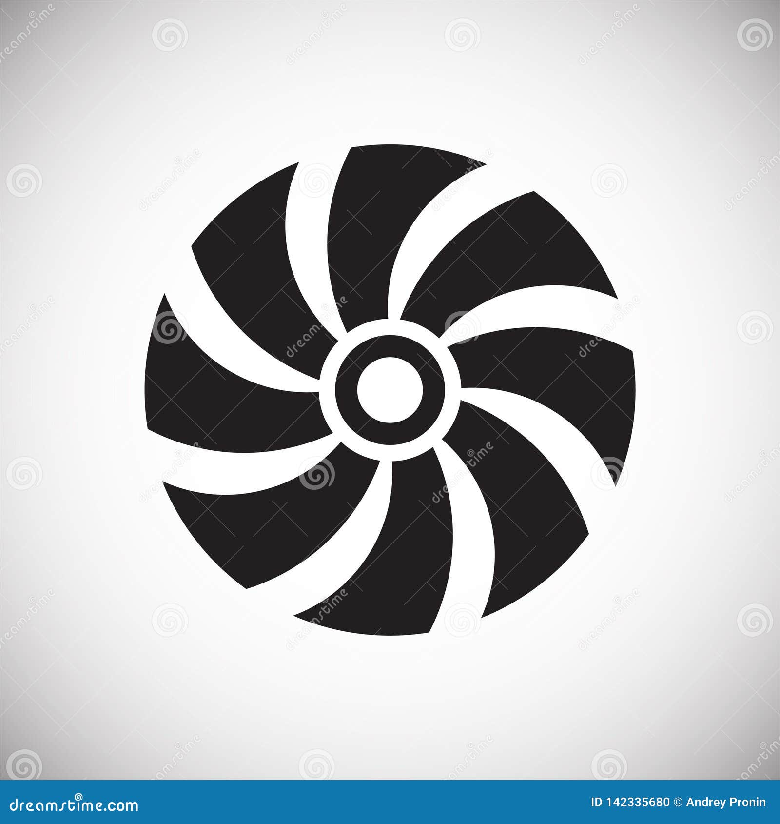 Propeller Icon on Background for Graphic and Web Design. Simple Vector ...