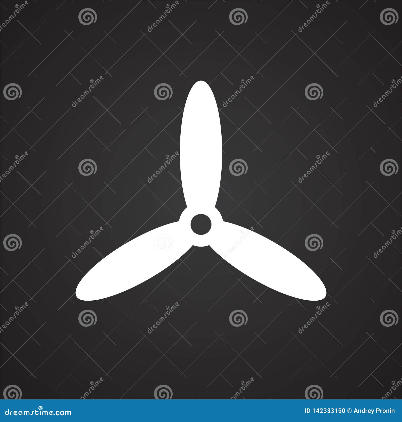Propeller Icon on Background for Graphic and Web Design. Simple Vector ...