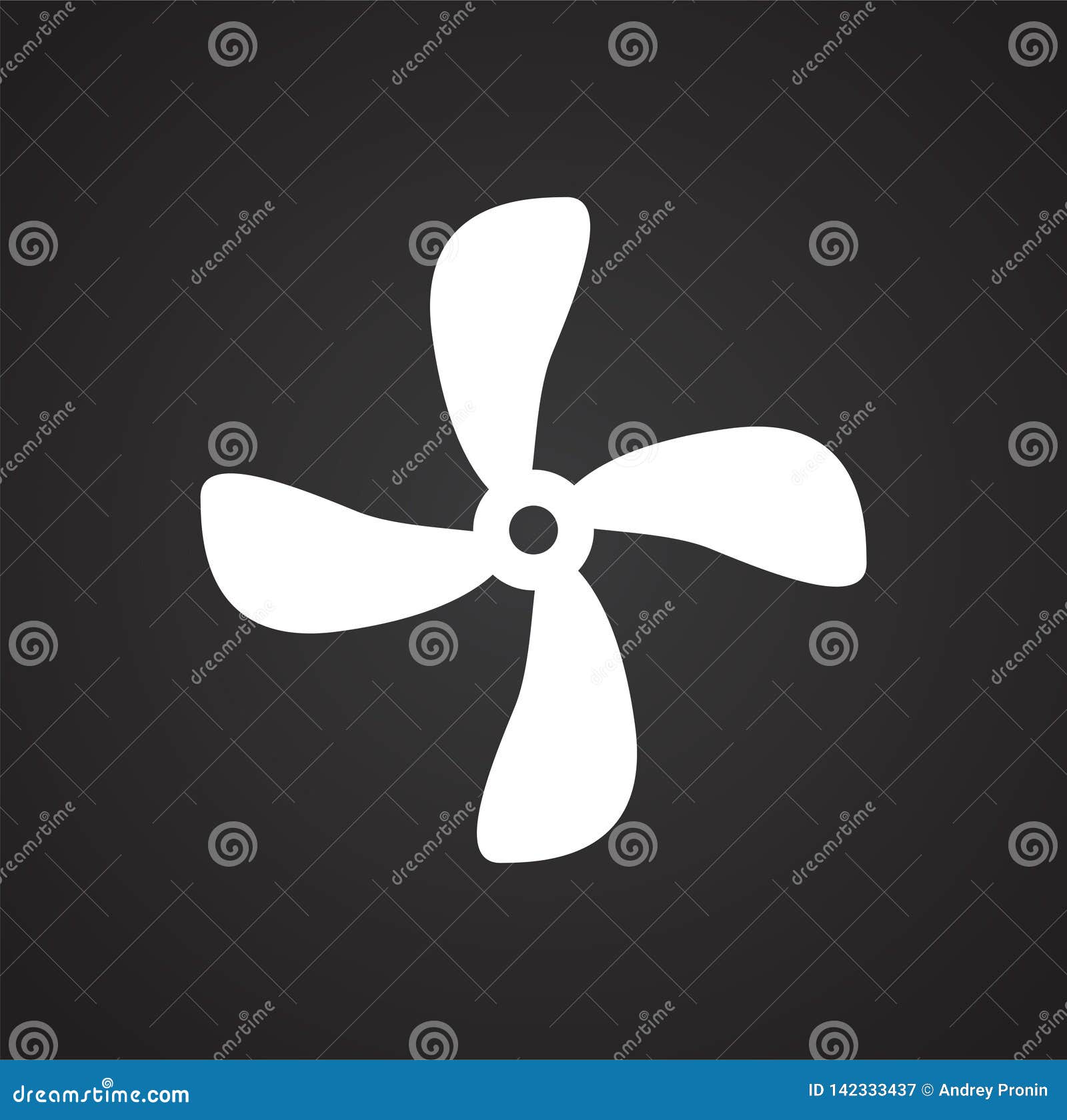 Propeller Icon on Background for Graphic and Web Design. Simple Vector ...