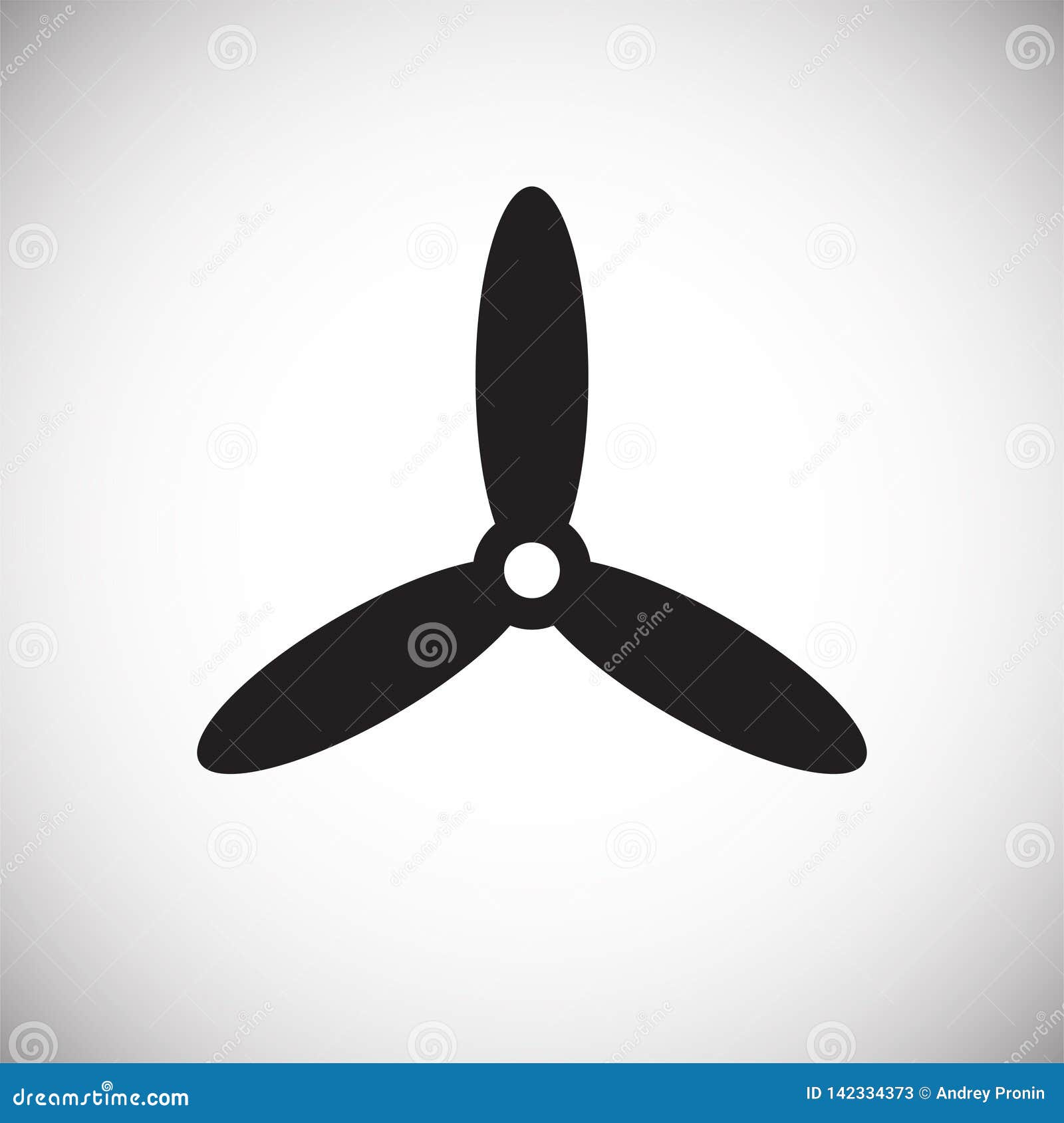 Propeller Icon on Background for Graphic and Web Design. Simple Vector ...
