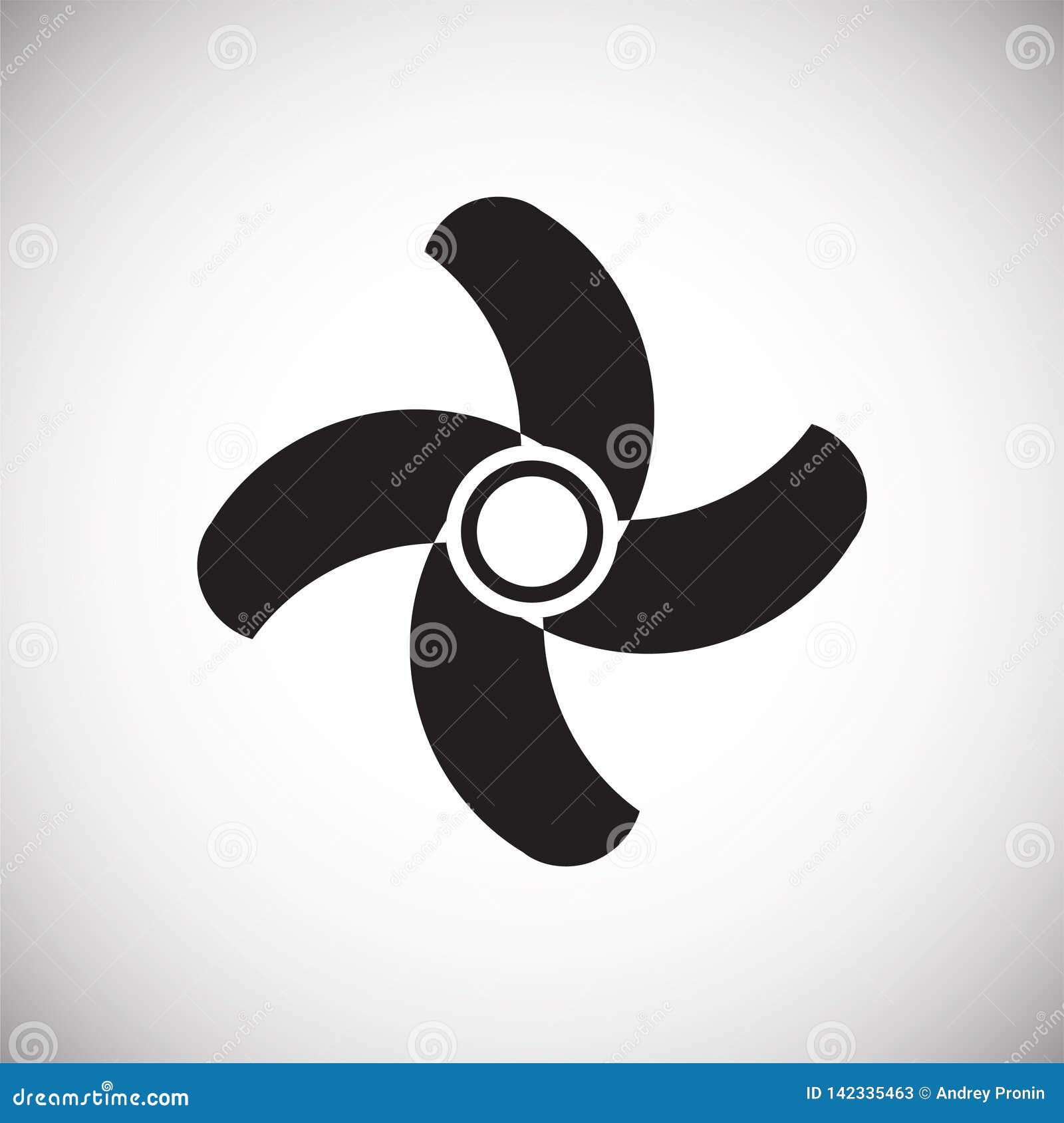 Propeller Icon on Background for Graphic and Web Design. Simple Vector ...