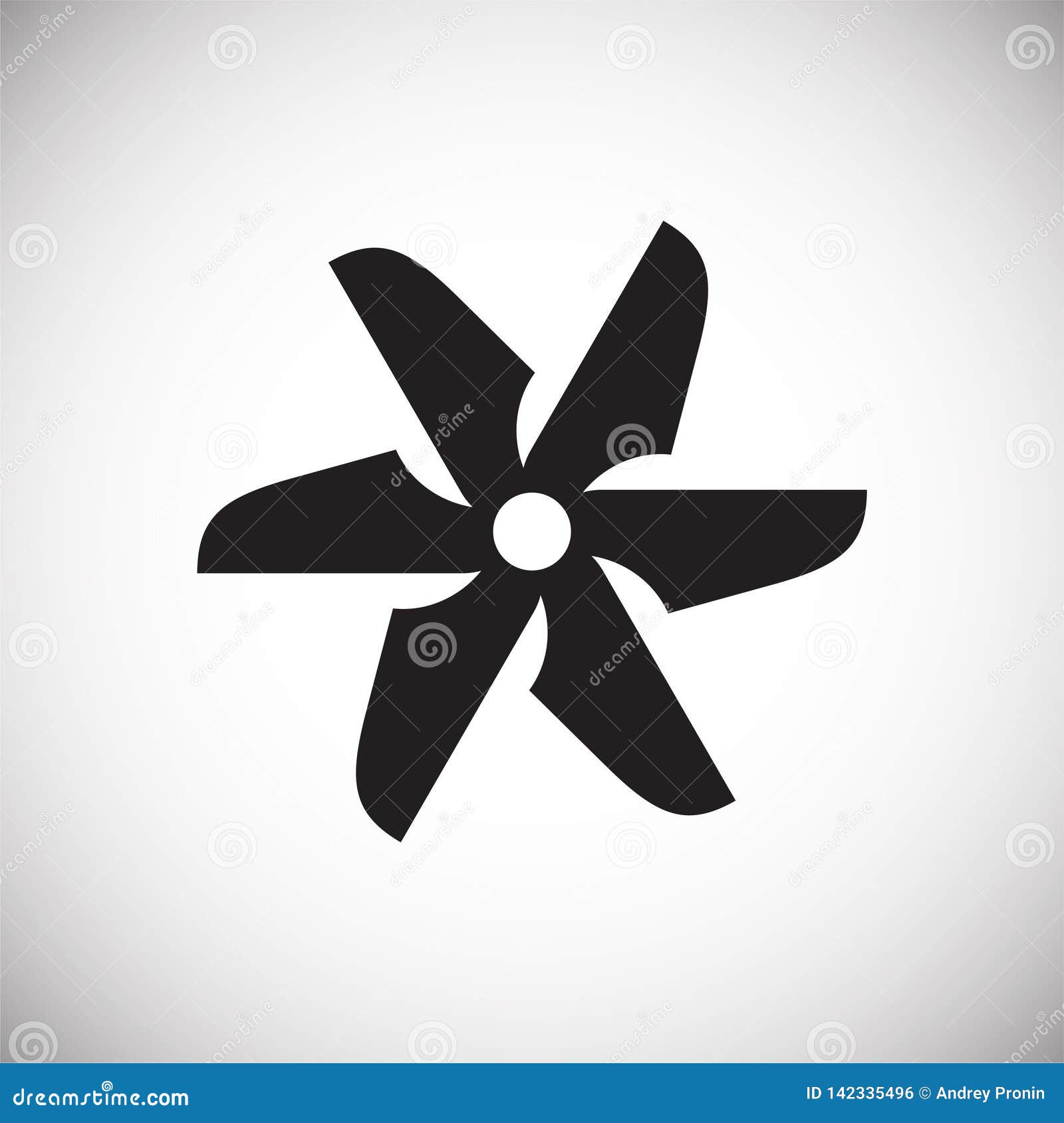 Propeller Icon on Background for Graphic and Web Design. Simple Vector ...