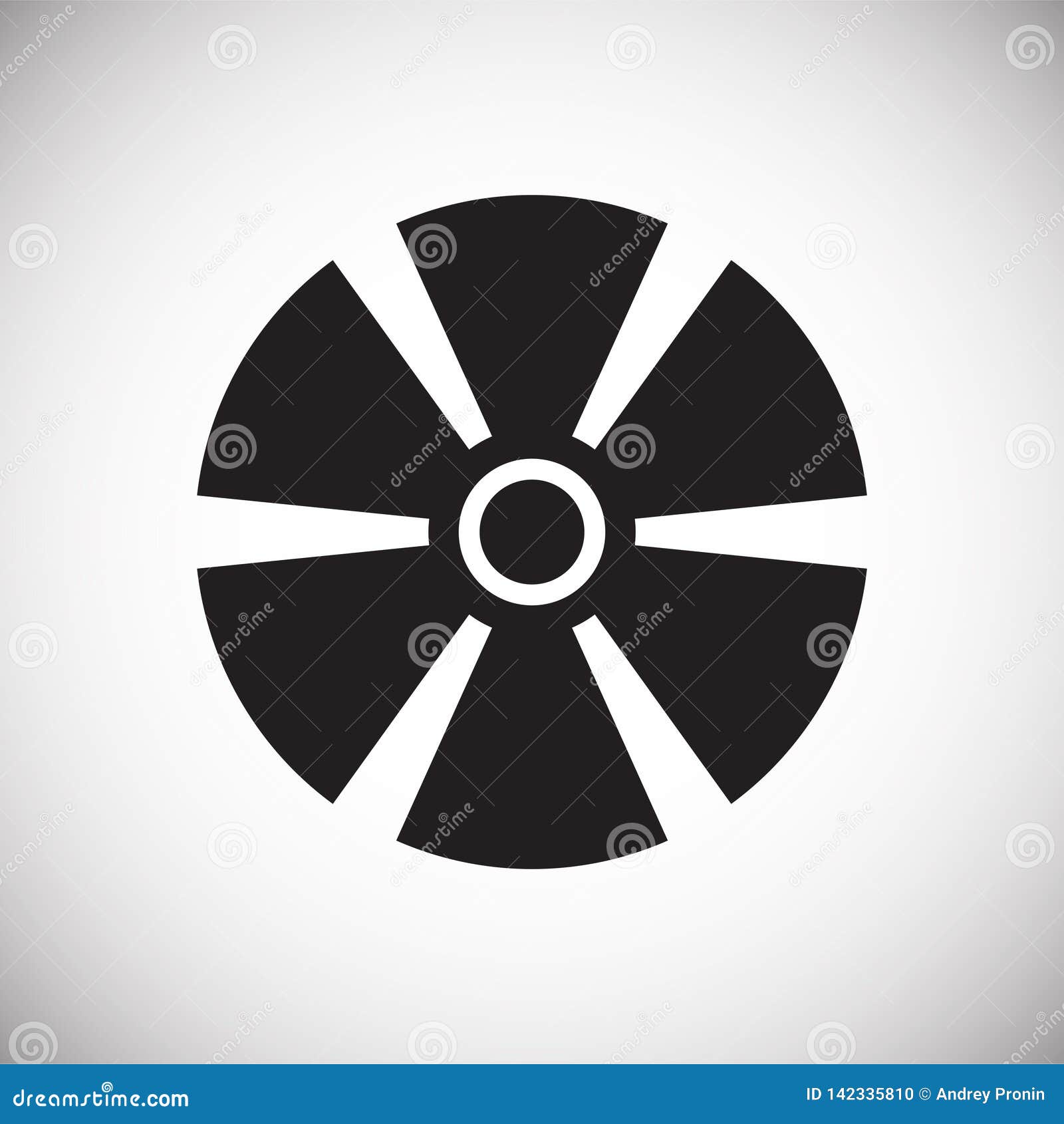Propeller Icon on Background for Graphic and Web Design. Simple Vector ...