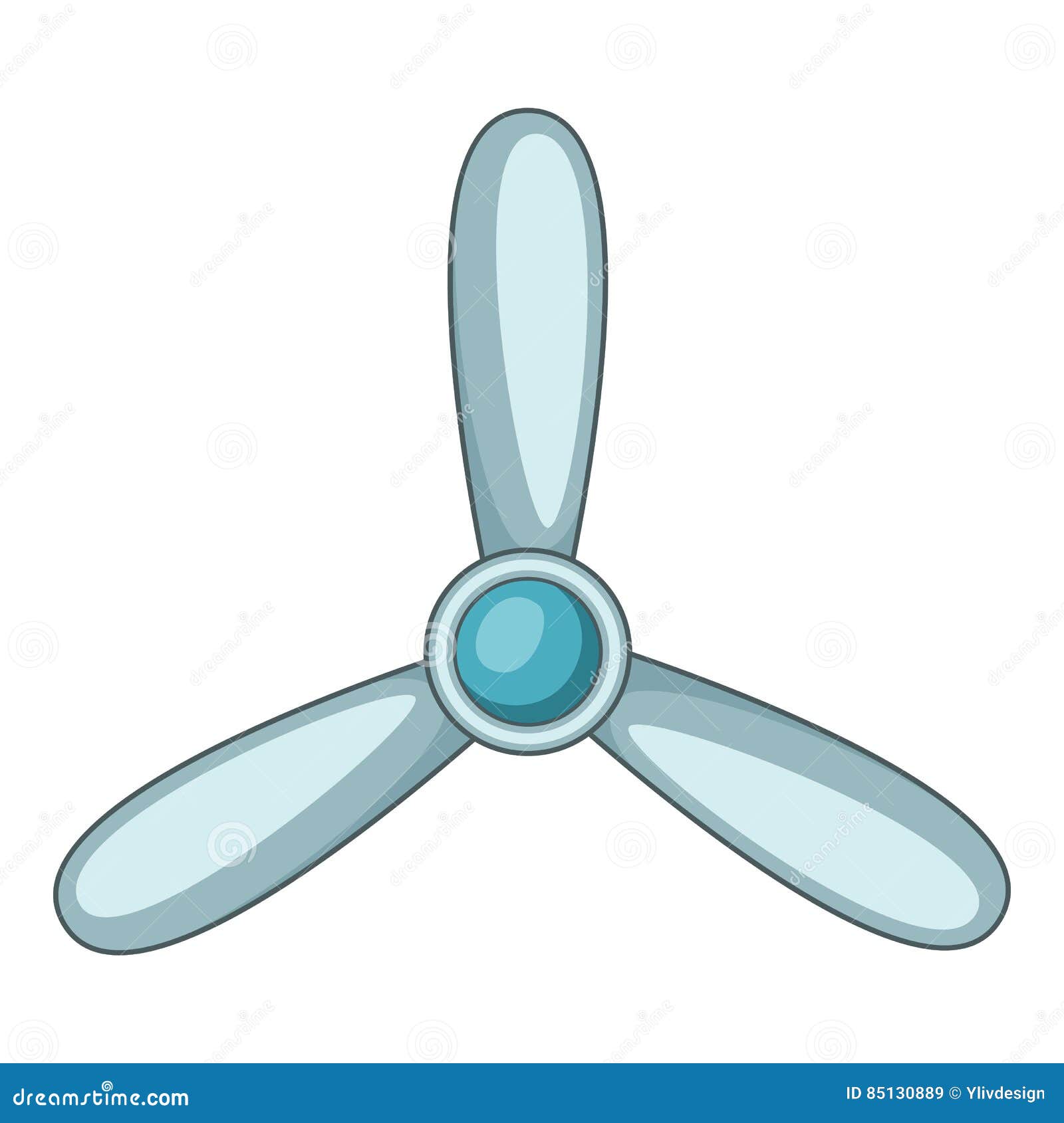 Propeller Icon, Cartoon Style Stock Vector - Illustration of round ...