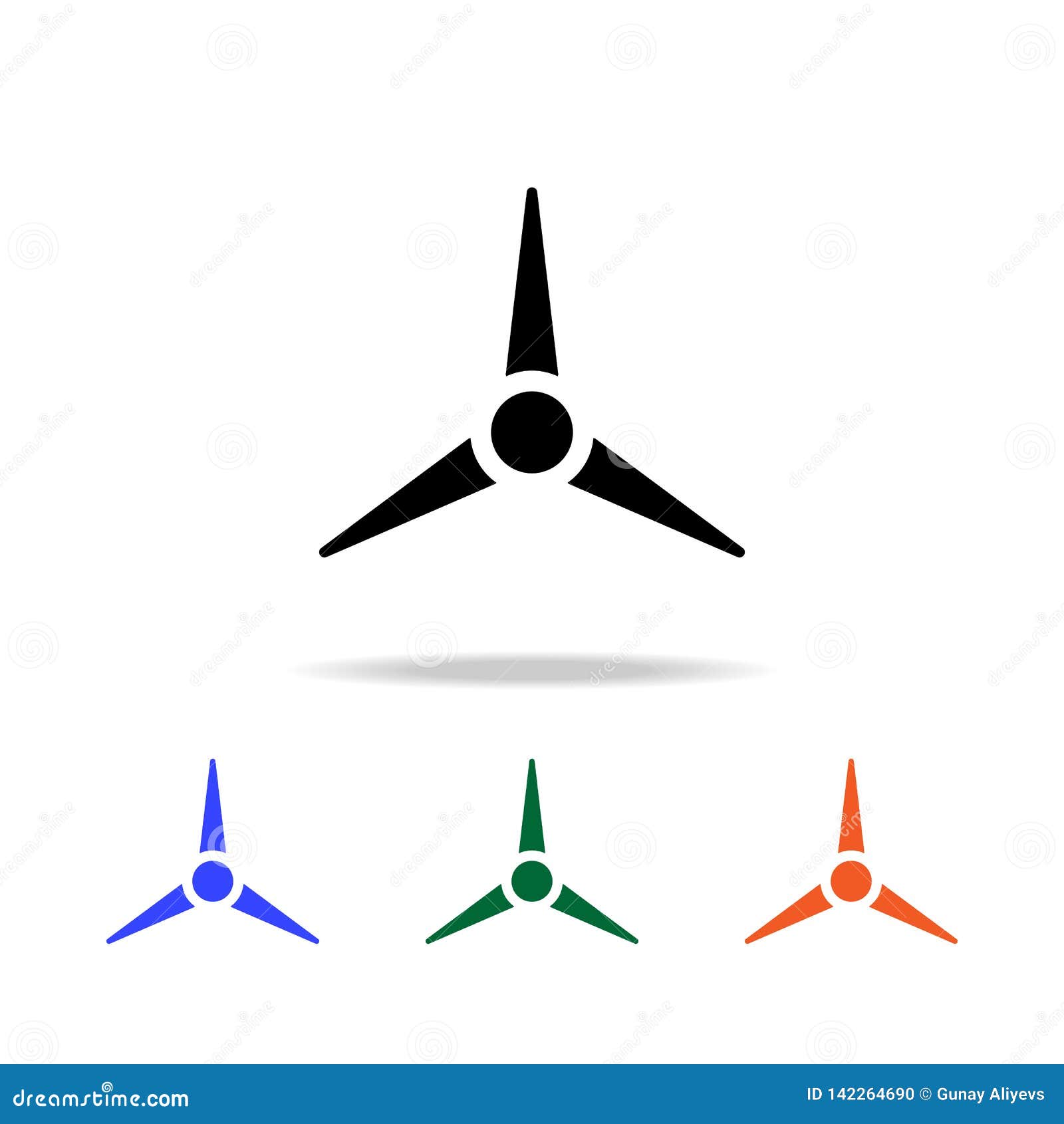 Propeller Icon. Elements of Simple Web Icon in Multi Color. Premium ...