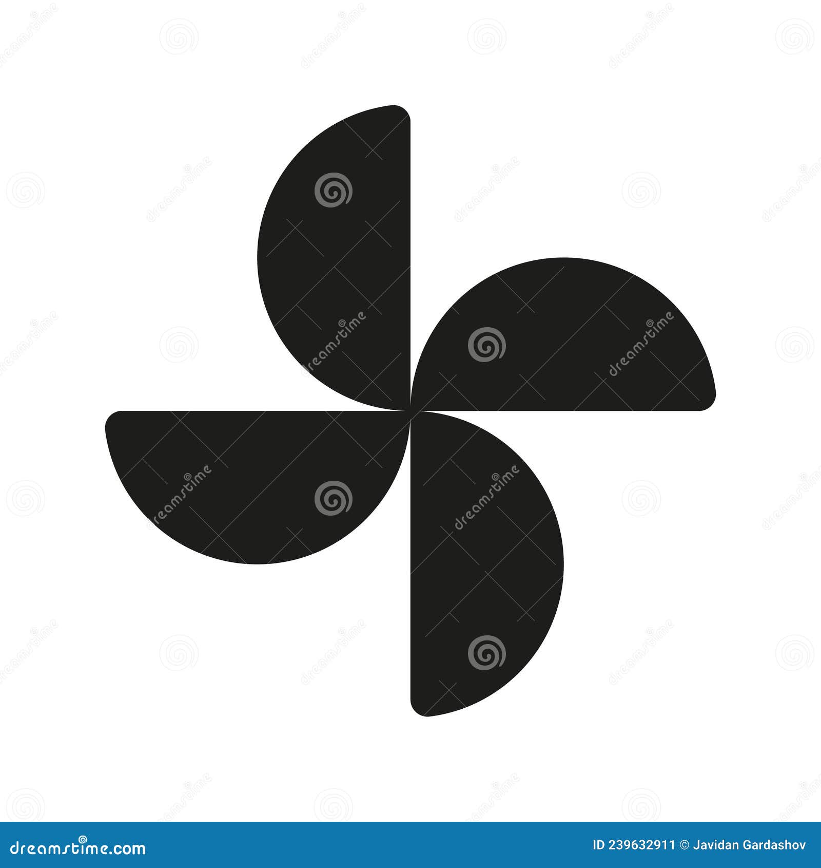 Propeller Icon Isolated on White Background. Propeller Vector Logo. Fan ...