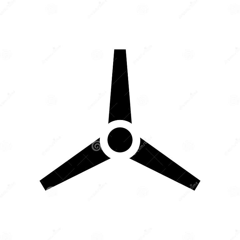 Propeller icon vector stock illustration. Illustration of rotate ...