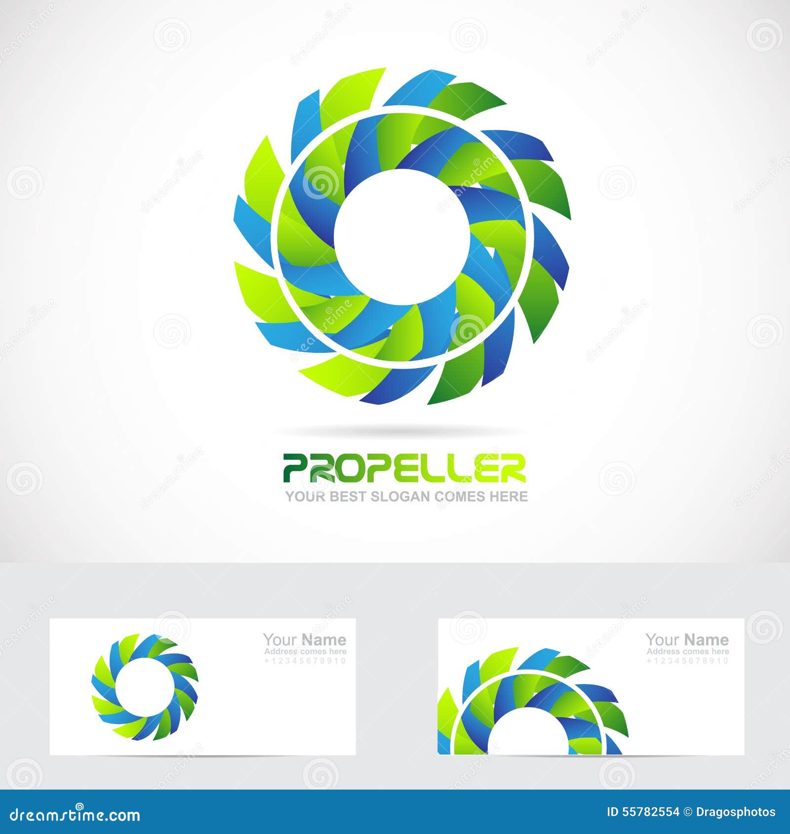 Propeller logo flower stock vector. Illustration of business - 55782554