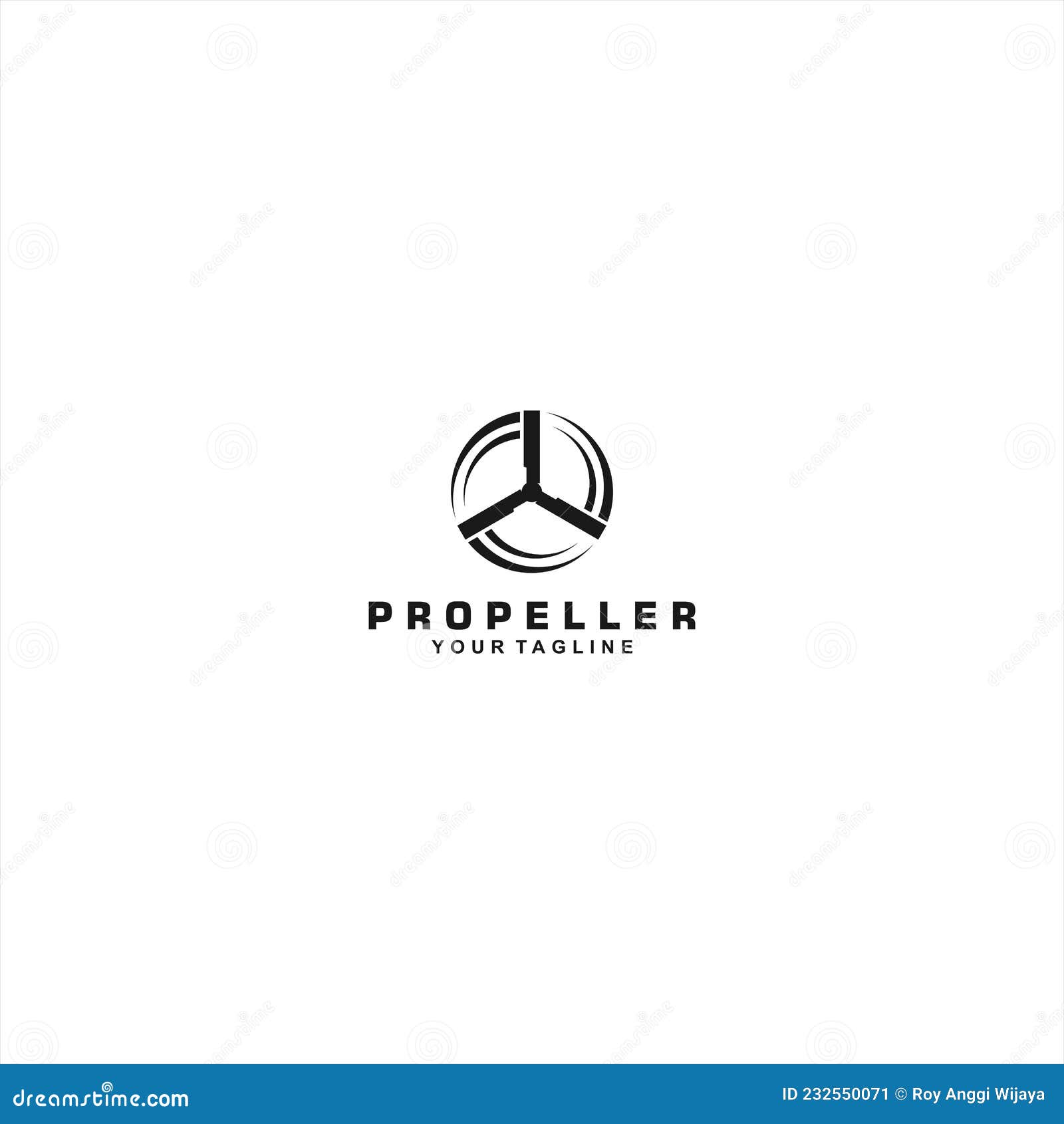 Propeller Logo Template Design Idea Stock Vector - Illustration of ...