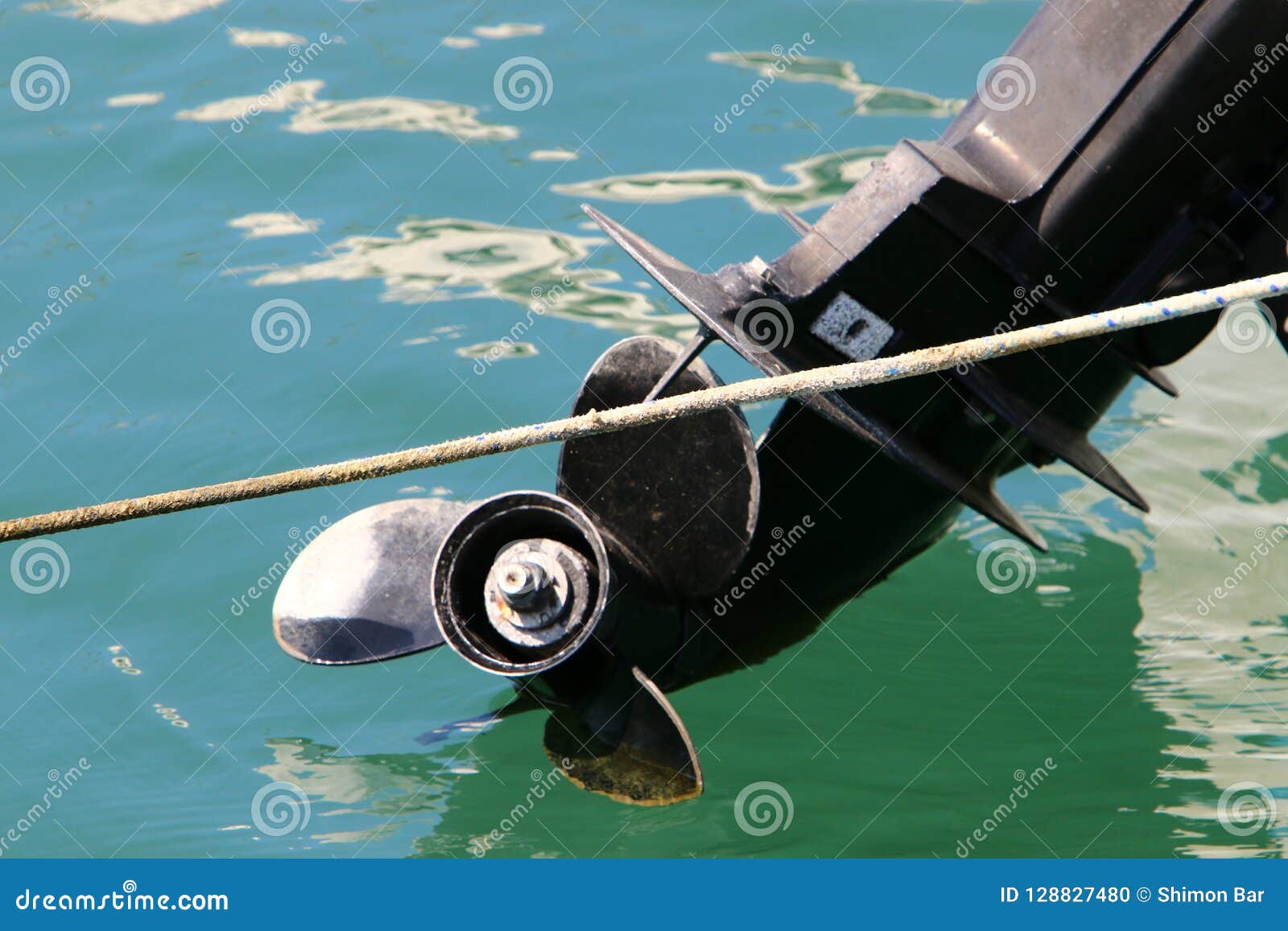 Propeller with a Motor on the Boat Stock Photo - Image of boat, nature ...