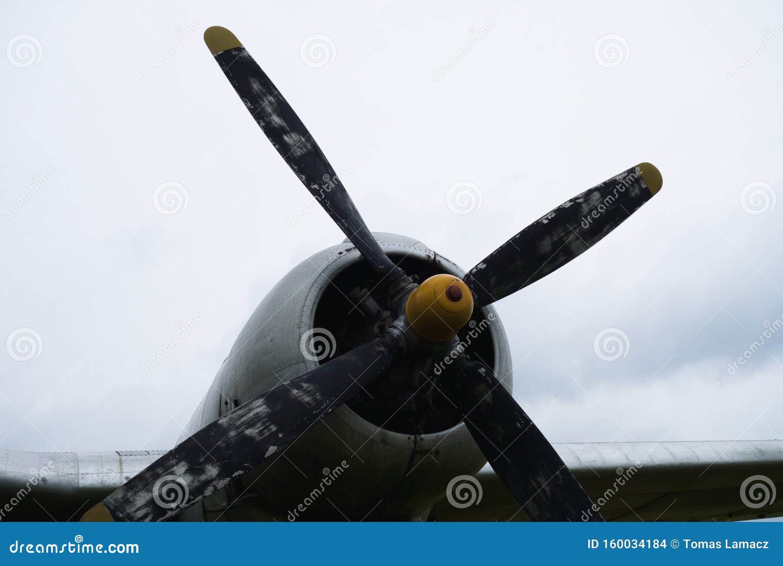 Propeller of an Old Aircraft. Editorial Stock Image - Image of museum ...