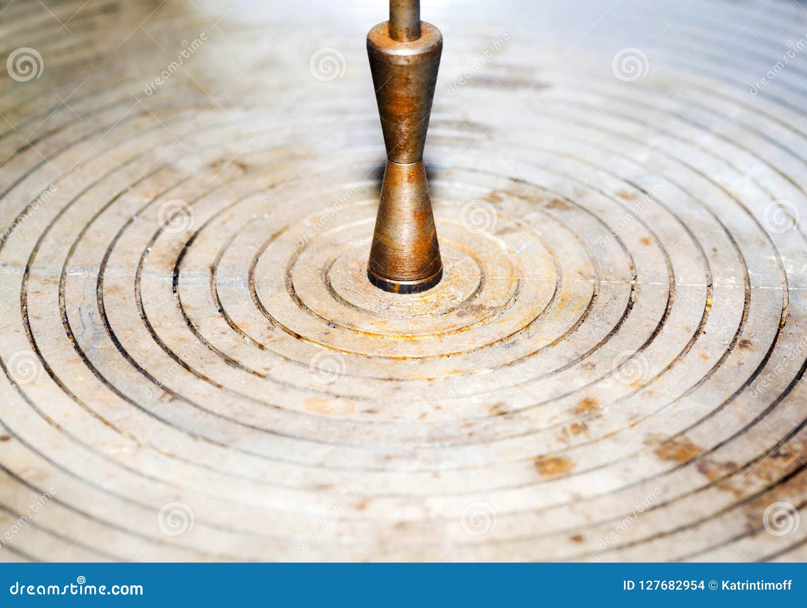 Propeller pitch plate. stock photo. Image of aluminum - 127682954