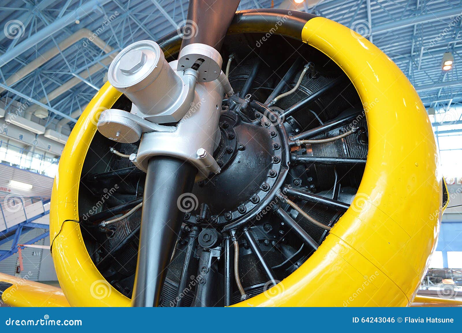 The propeller of plane editorial photo. Image of engine - 64243046