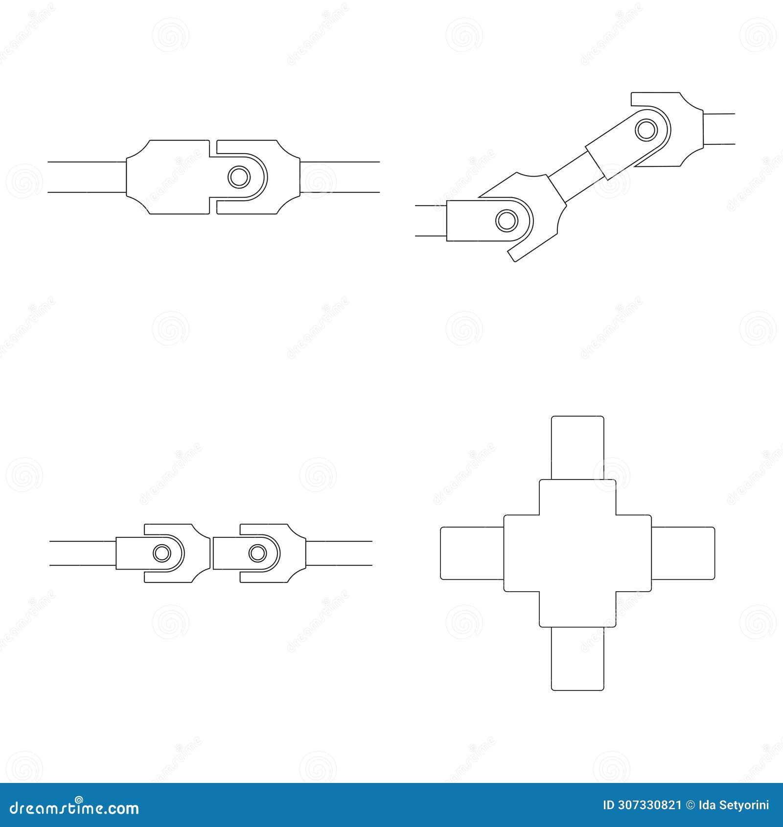 Propeller Shafts and Universal Joints Icon Stock Illustration ...