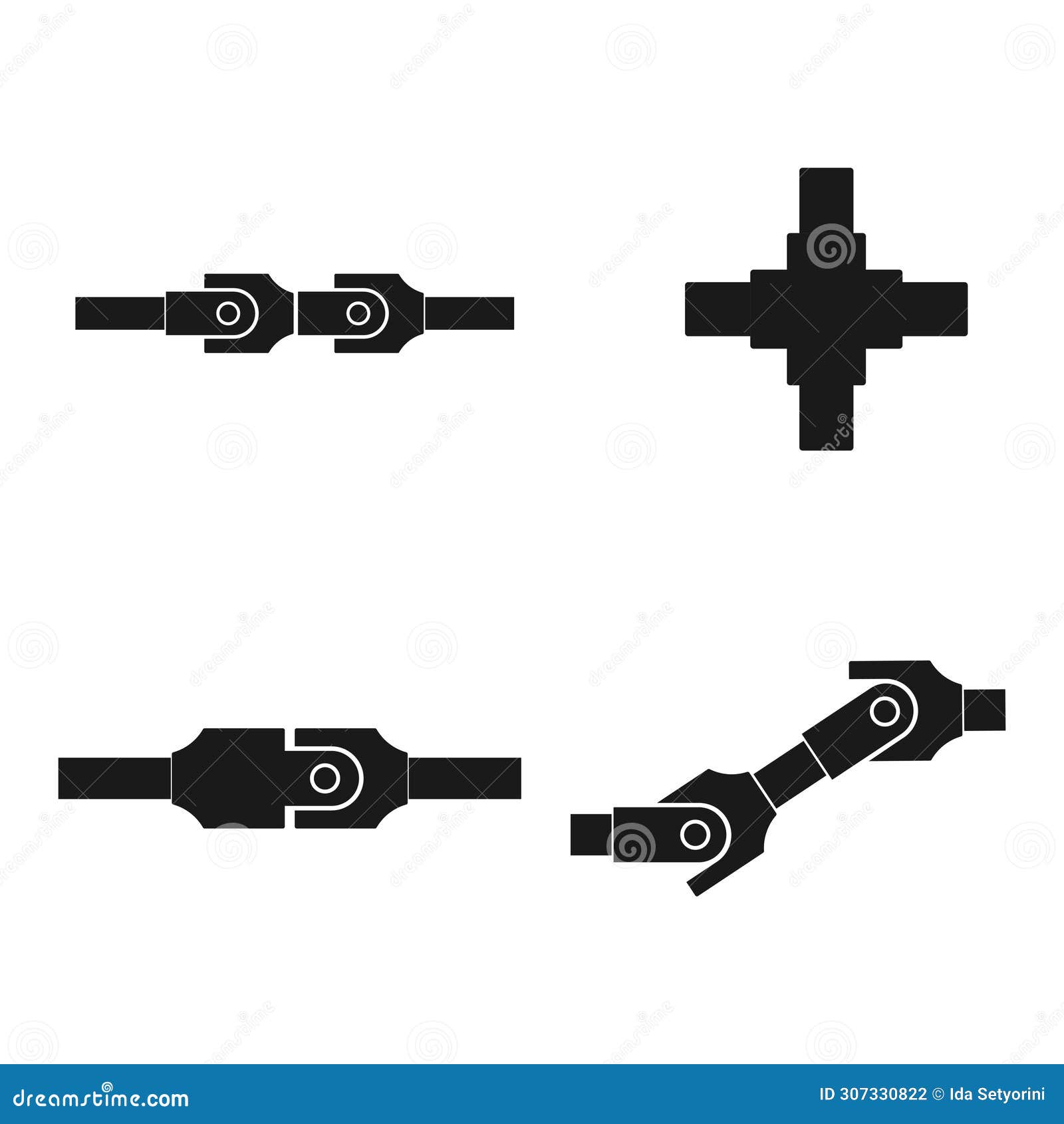 Propeller Shafts and Universal Joints Icon Stock Illustration ...