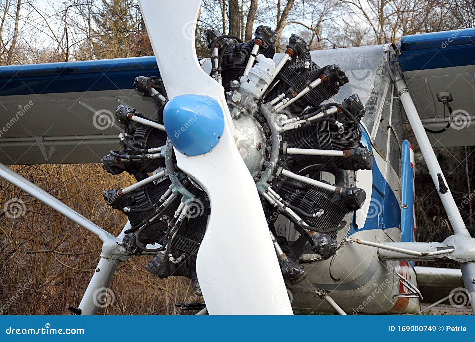 Propeller and small plane stock image. Image of plane - 169000749